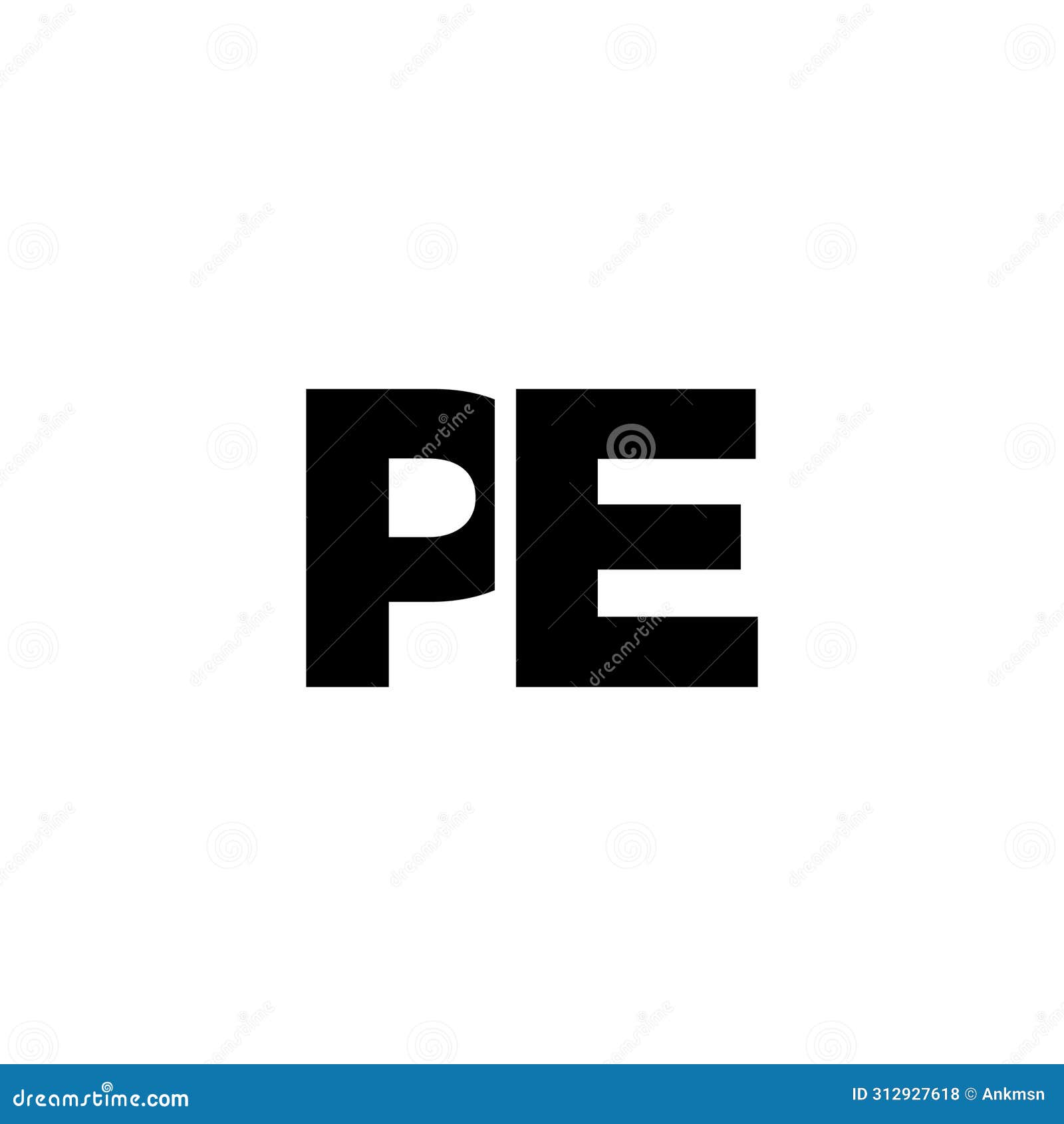 Letter P and E, PE Logo Design Template. Minimal Monogram Initial Based ...