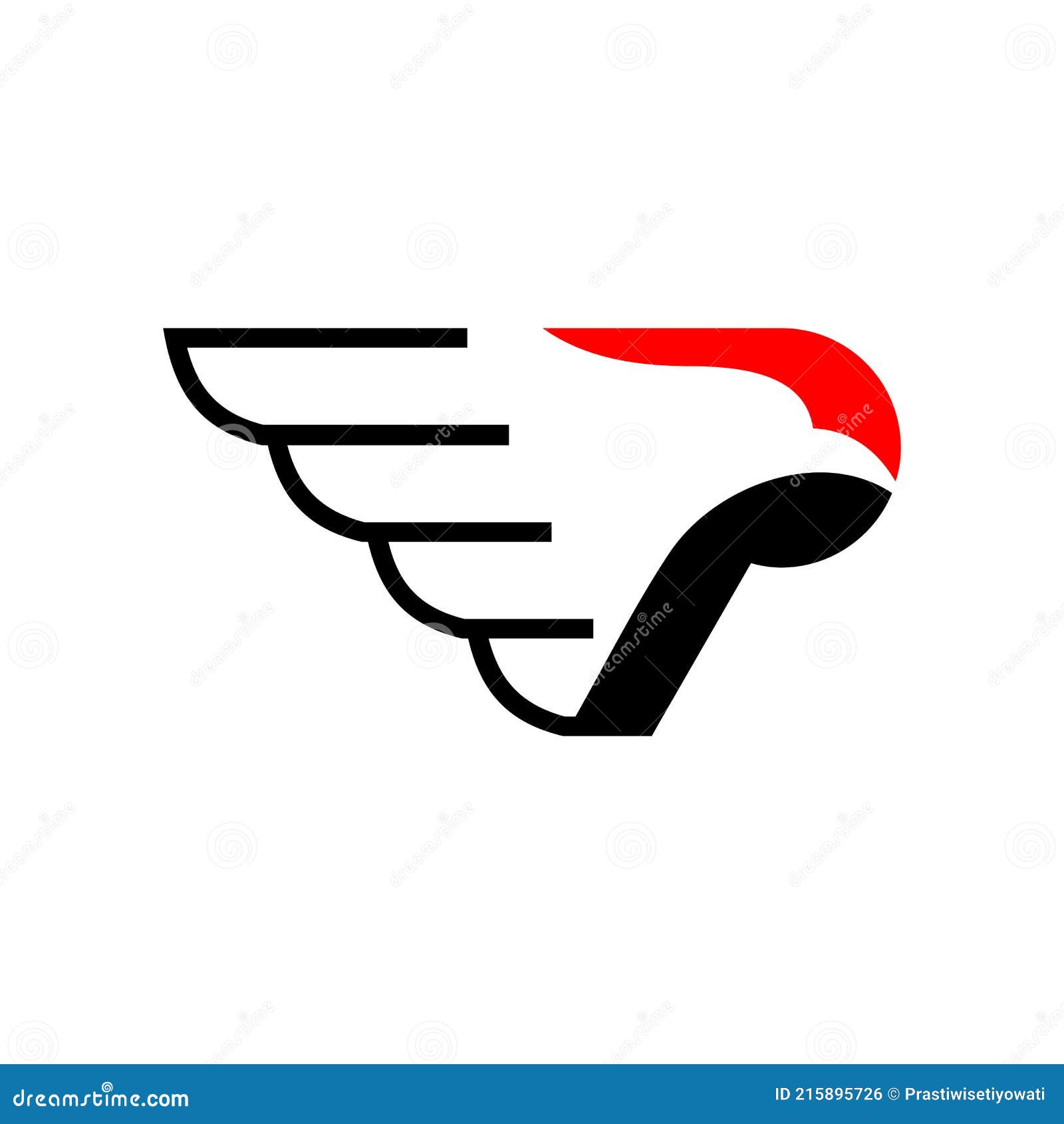 Letter P Eagle Fly Logo Icon Stock Vector - Illustration of font ...