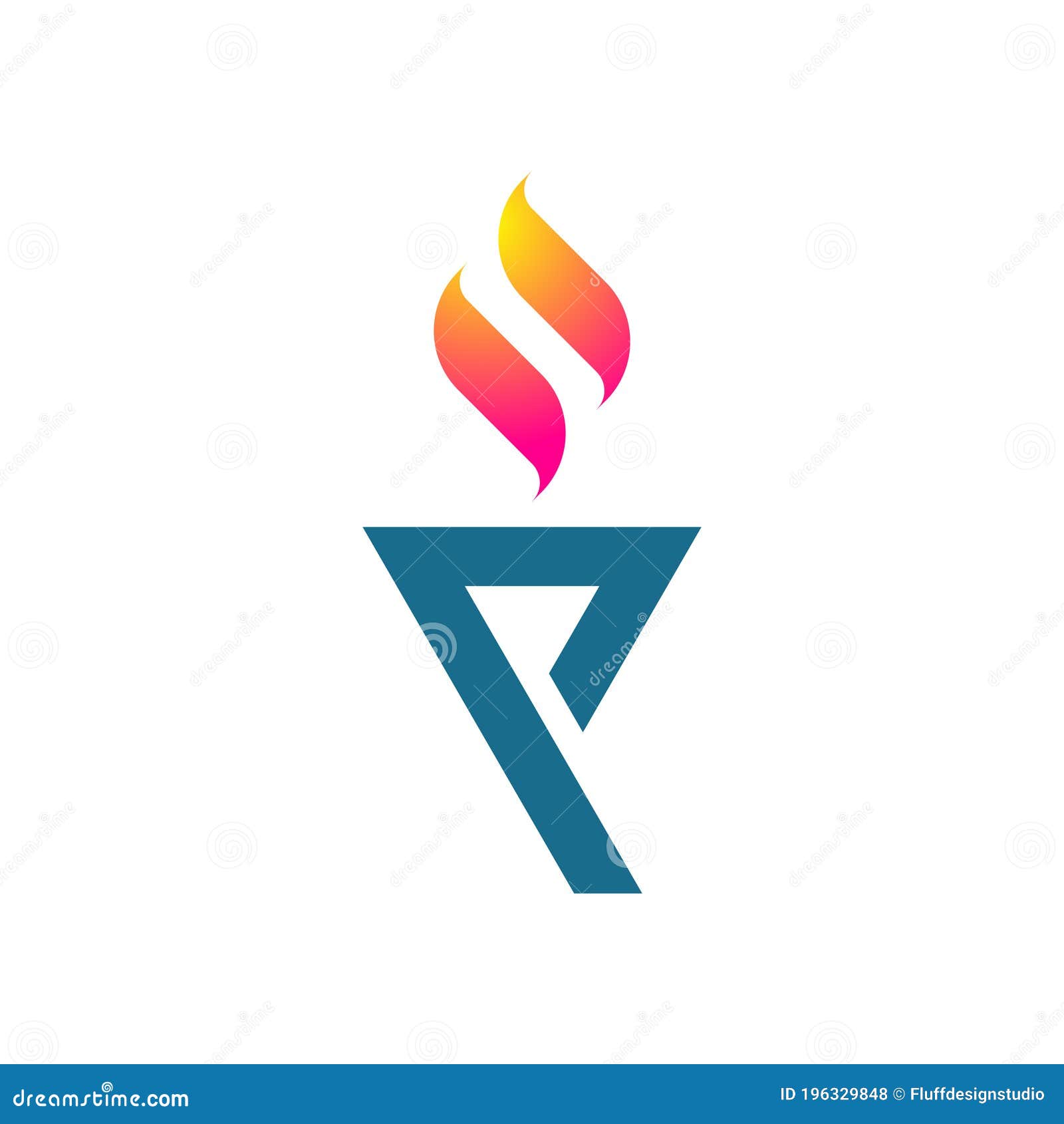 Letter T Torch Word Fire Cartoon Vector | CartoonDealer.com #285042881