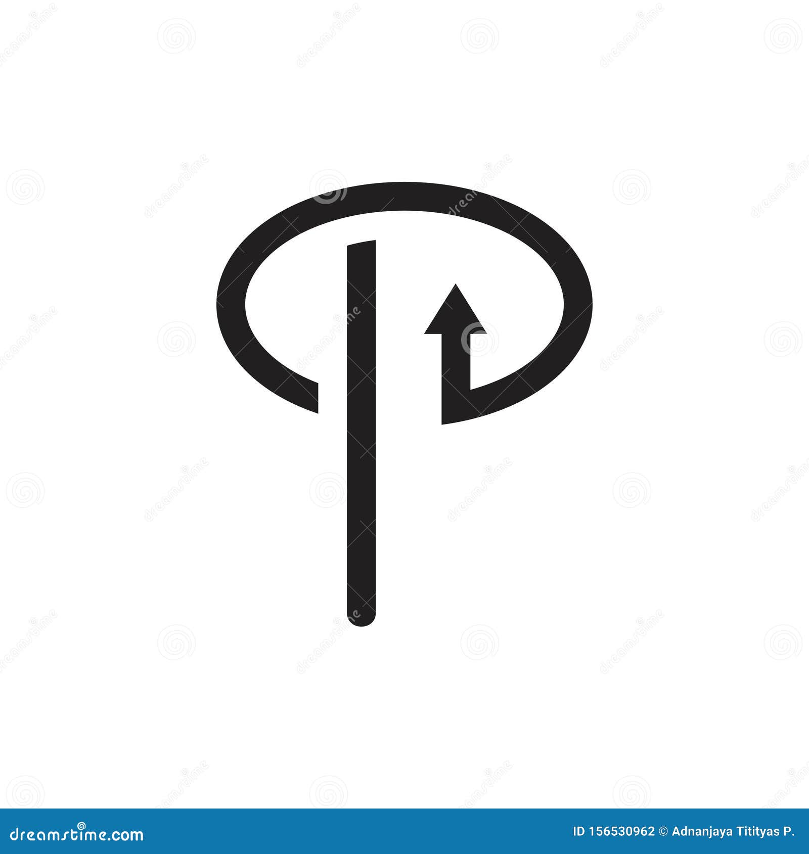 Letter P Geometric Arrow Logo Vector Stock Vector - Illustration of ...