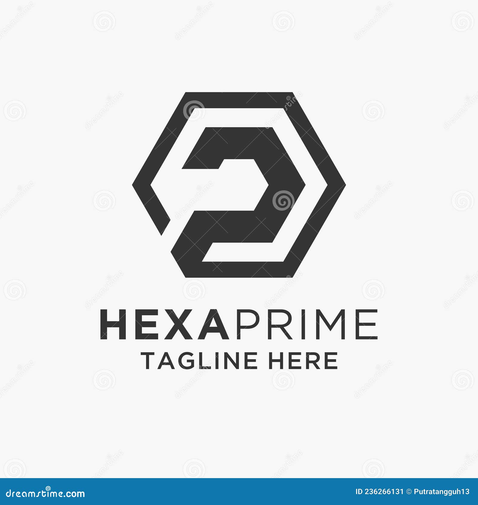 Letter P Hexagon Logo Design Stock Vector - Illustration of shape, icon ...