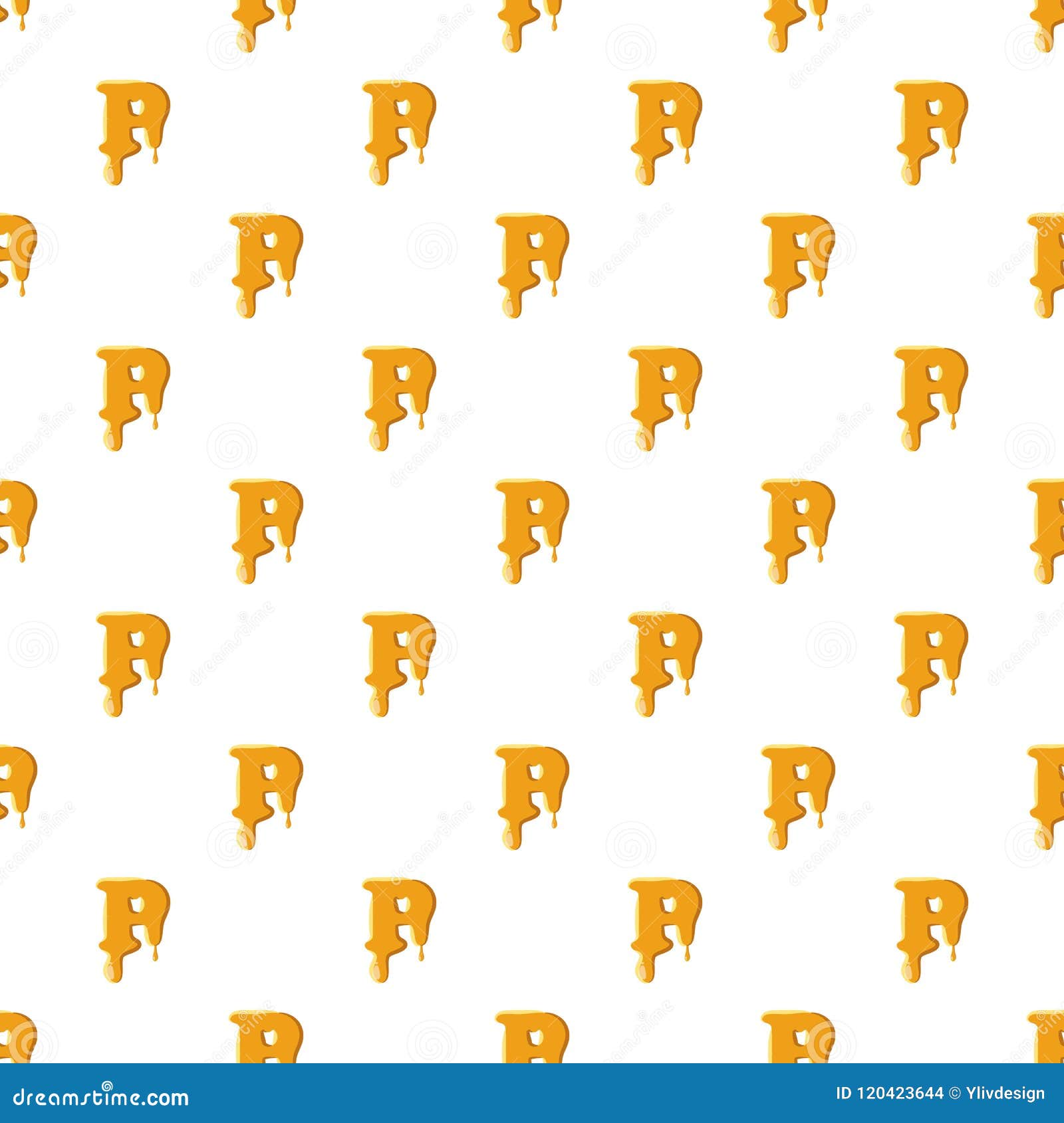 Letter P from Honey Pattern Stock Vector - Illustration of organic ...