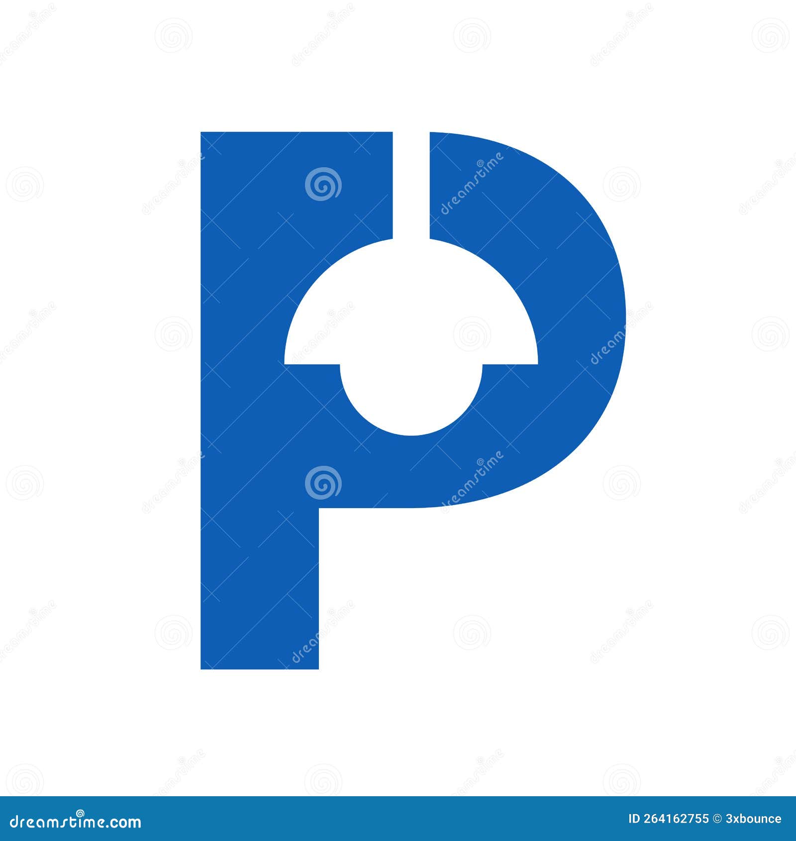 Letter P Lamp Logo Combined with Hanging Lamp Vector Template Stock ...