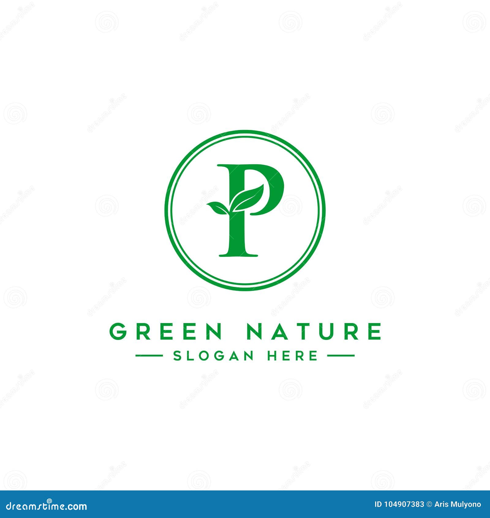 Letter P Leaf Logo Natural Logos Stock Vector - Illustration of floral ...