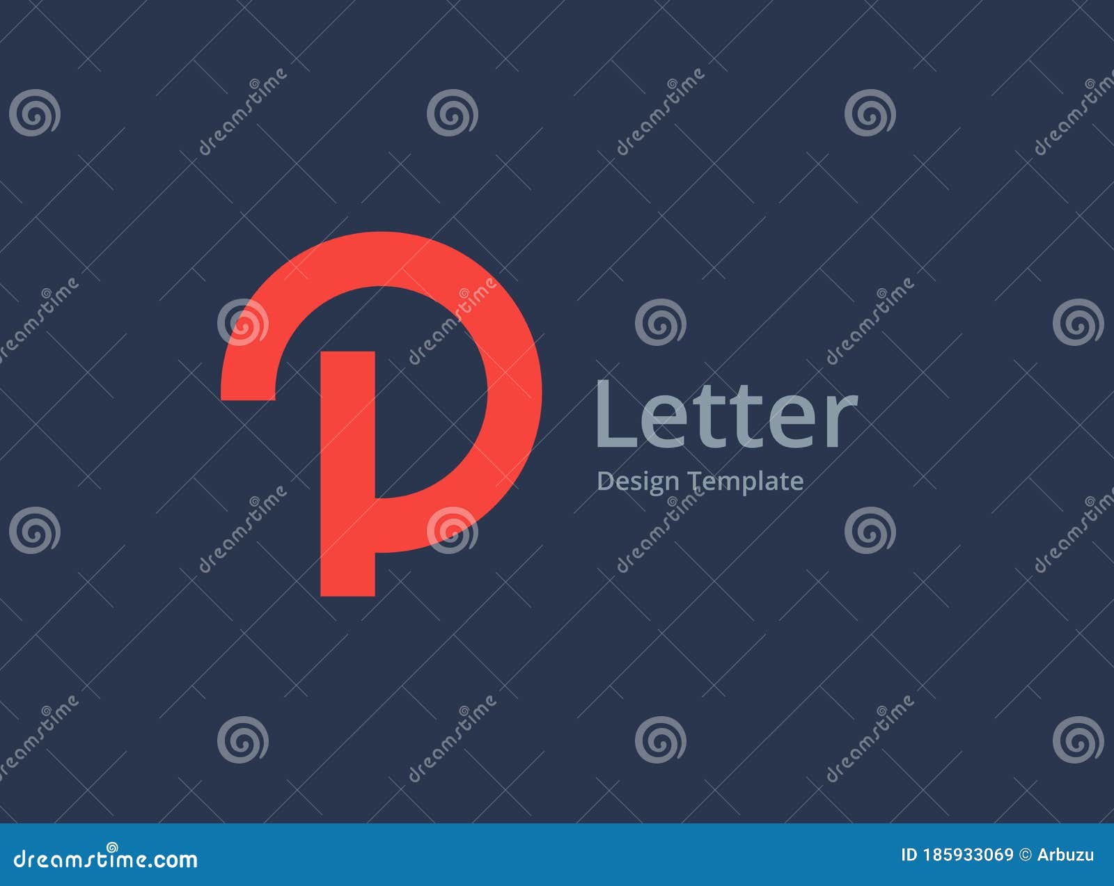 Letter P Logo Icon Design Template Elements Stock Vector - Illustration ...