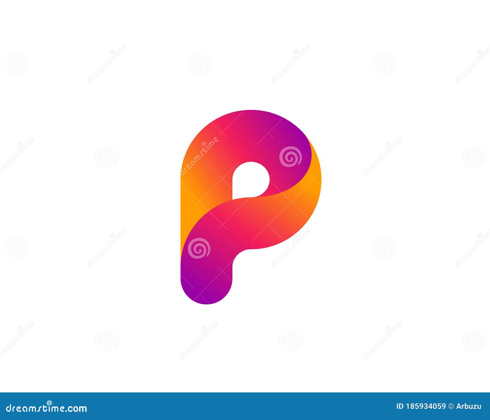 Letter P Logo Icon Design Template Elements Stock Vector - Illustration ...
