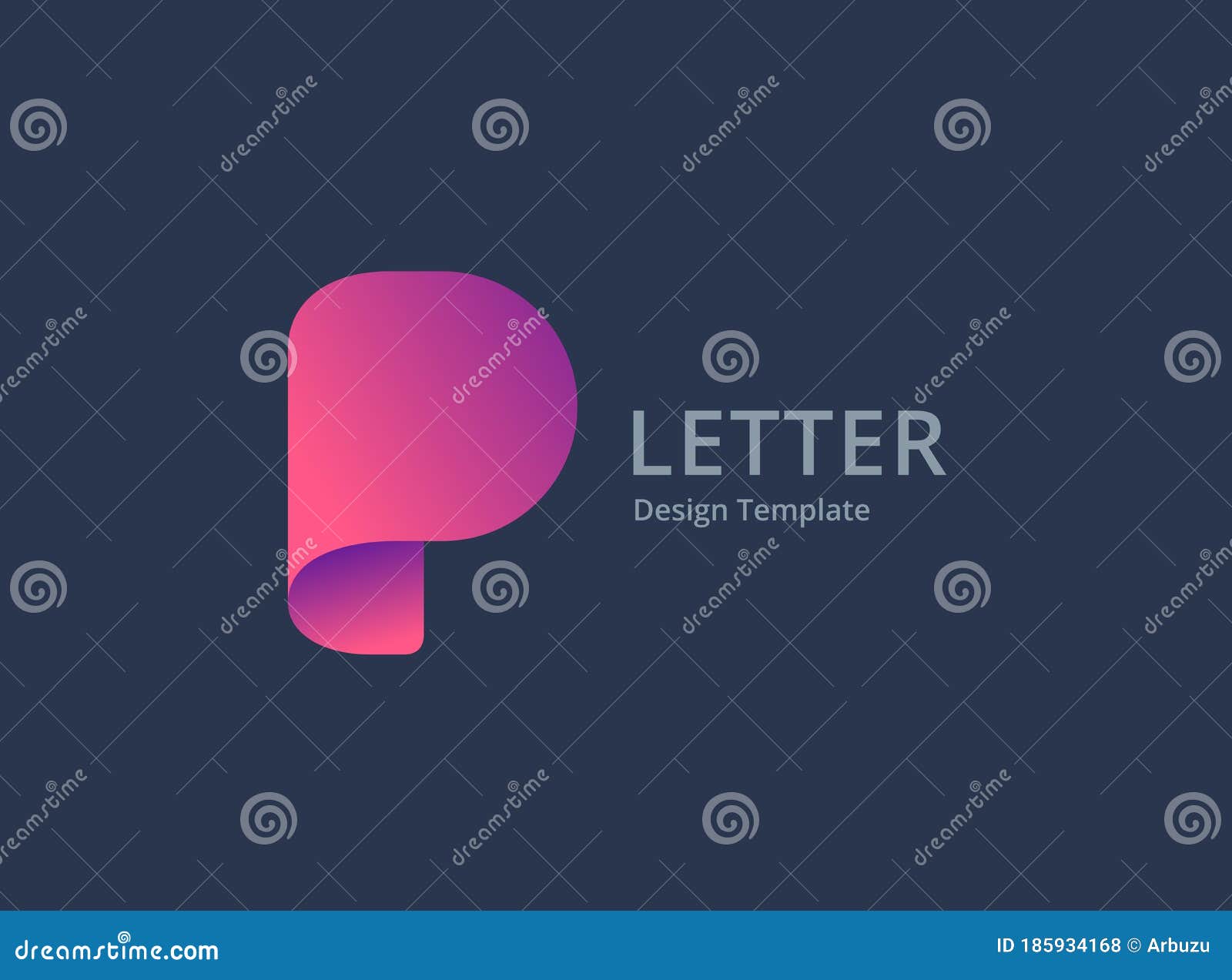Letter P Logo Icon Design Template Elements Stock Vector - Illustration ...