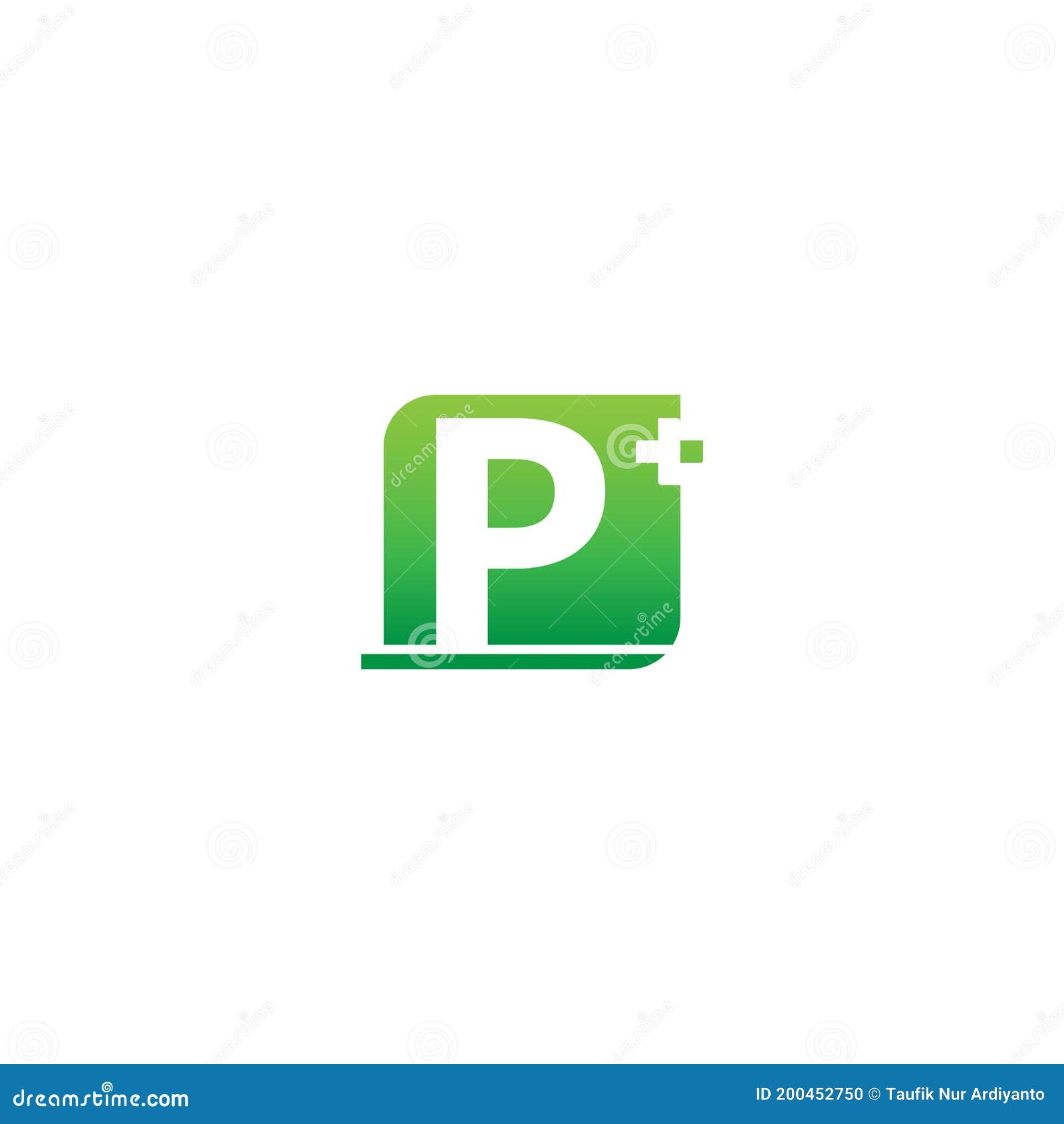 Letter P Logo Icon with Medical Cross Design Stock Vector ...