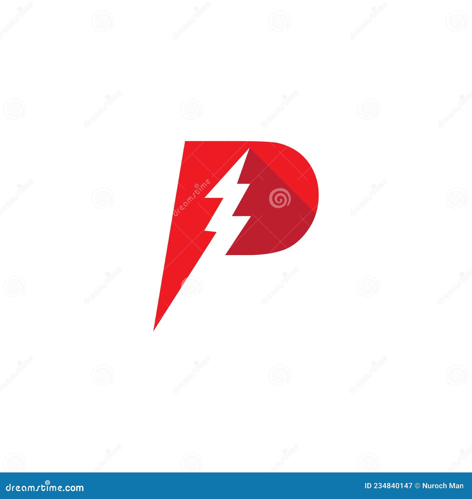 Letter P Logo Power. stock vector. Illustration of sign - 234840147