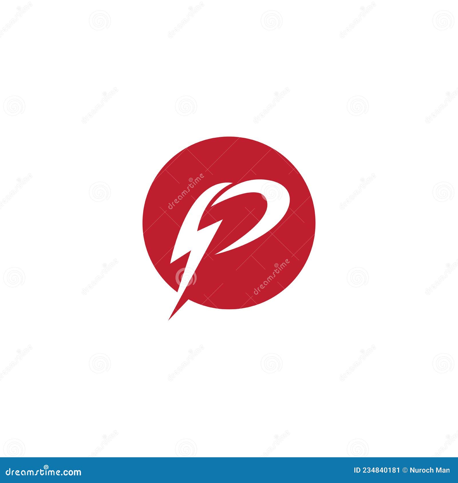 Letter P Logo Power. stock vector. Illustration of vector - 234840181