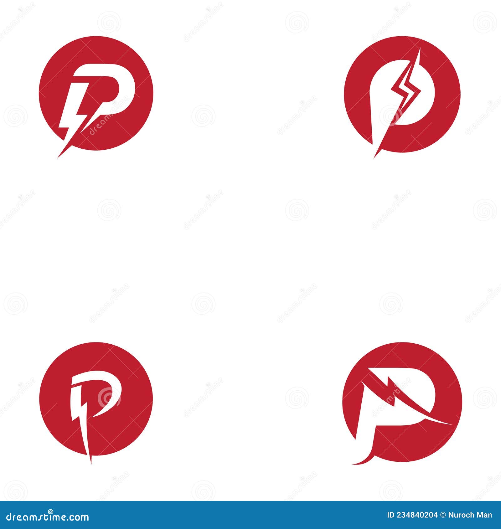 Letter P Logo Power. stock vector. Illustration of letter - 234840204