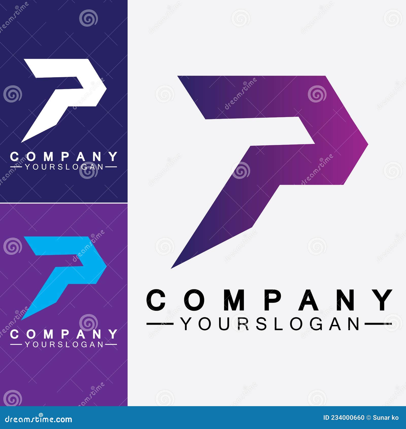 Letter P Logo Vector Illustration Design Stock Vector - Illustration of ...