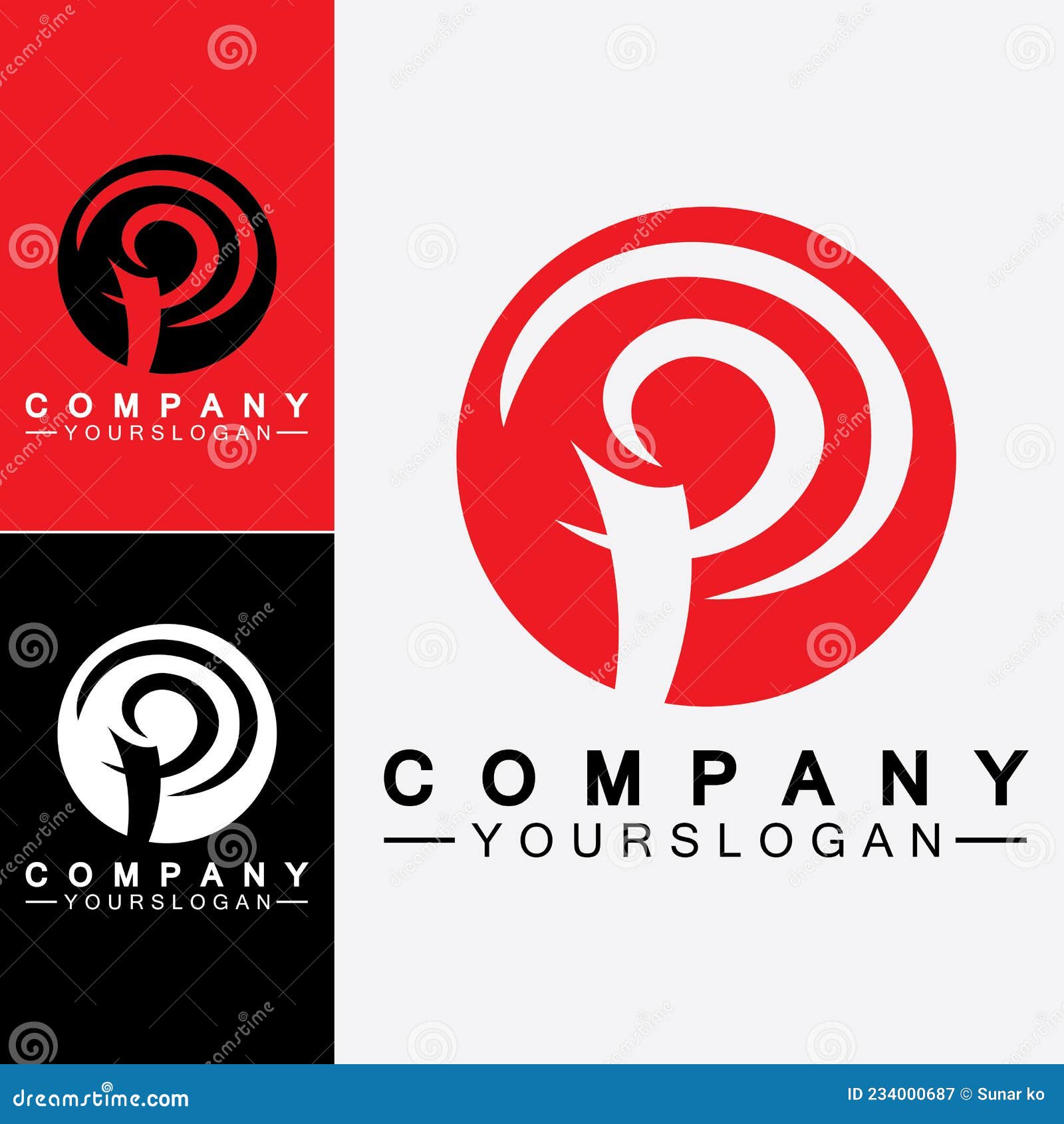 Letter P Logo Vector Illustration Design Stock Vector - Illustration of ...