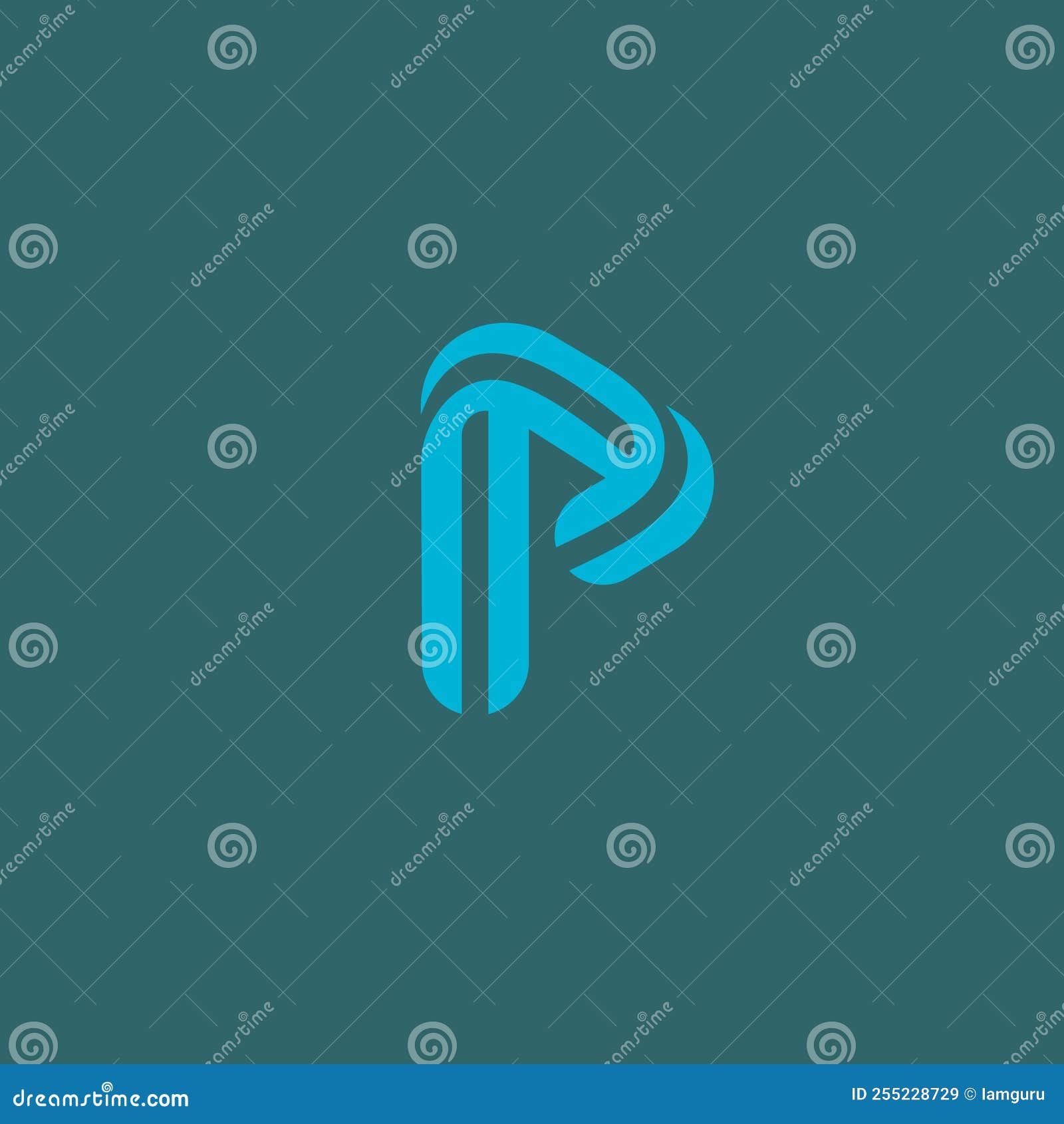 Letter P Logo Vector Template. Abstract Flat Icon Symbol Logotype in ...