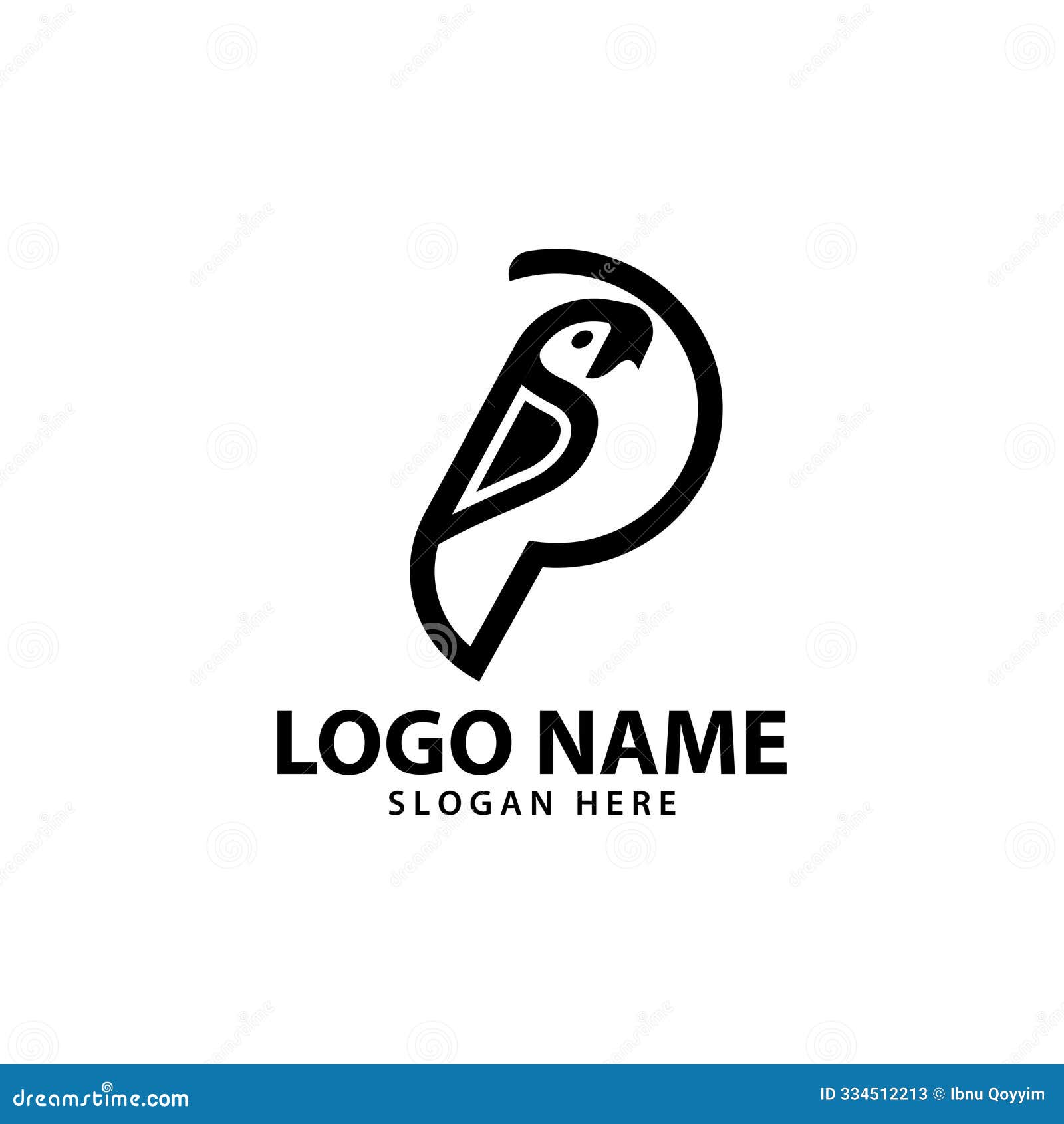 Parrot Logo - Vector Style Art Royalty-Free Stock Image | CartoonDealer ...