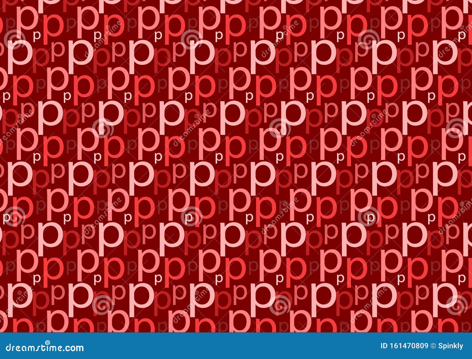 Letter P Pattern in Different Colored Red Shades for Wallpaper Stock ...