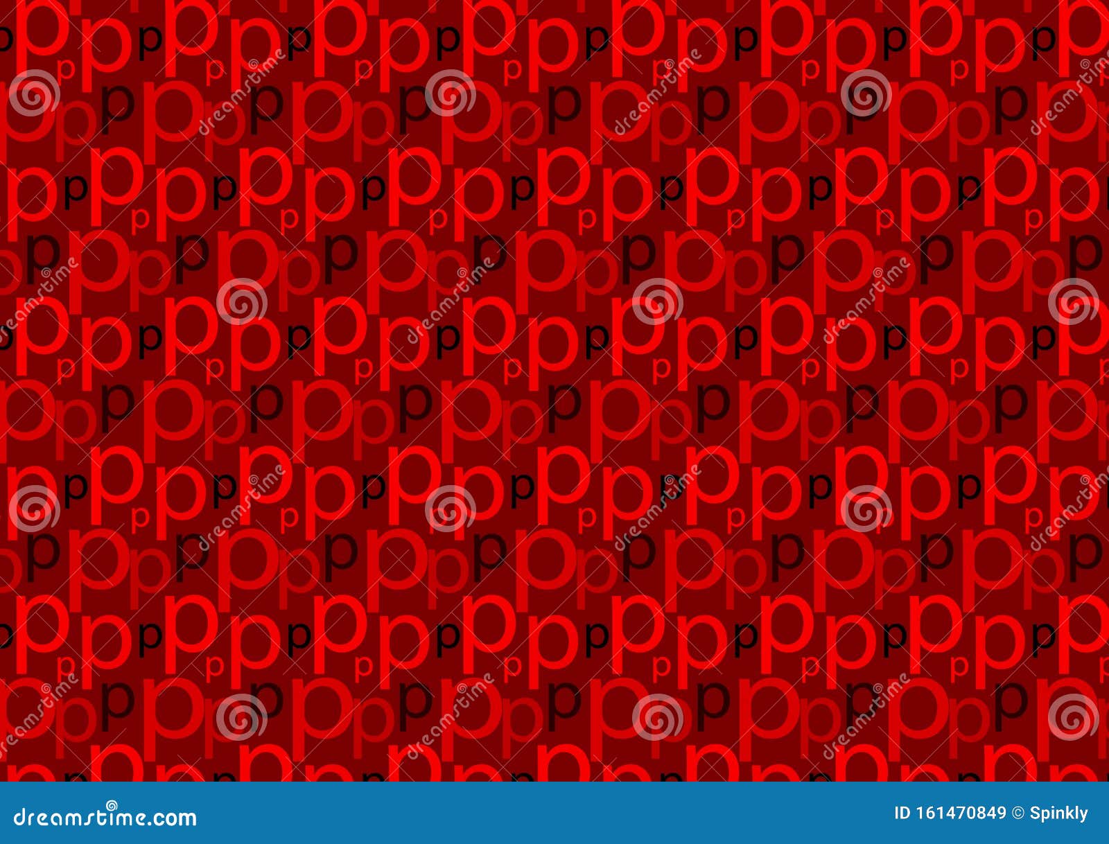Letter P Pattern in Different Colored Red Shades for Wallpaper Stock ...