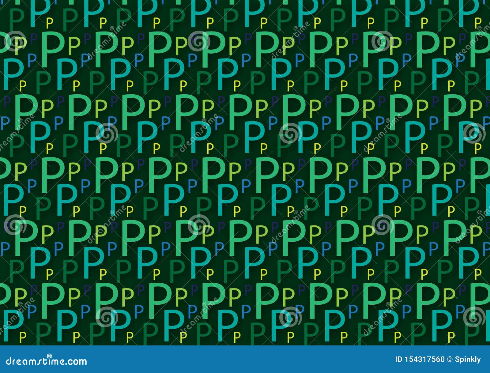 Letter P Pattern in Different Colored Shades Stock Illustration ...