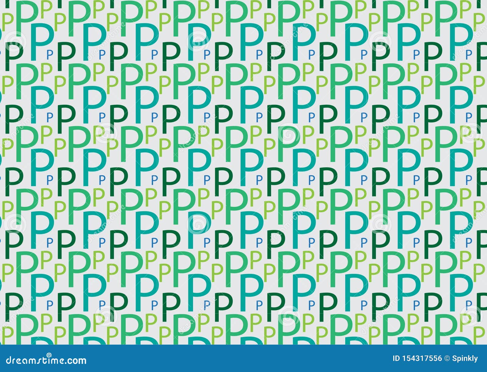 Letter P Pattern in Different Colored Shades Stock Illustration ...