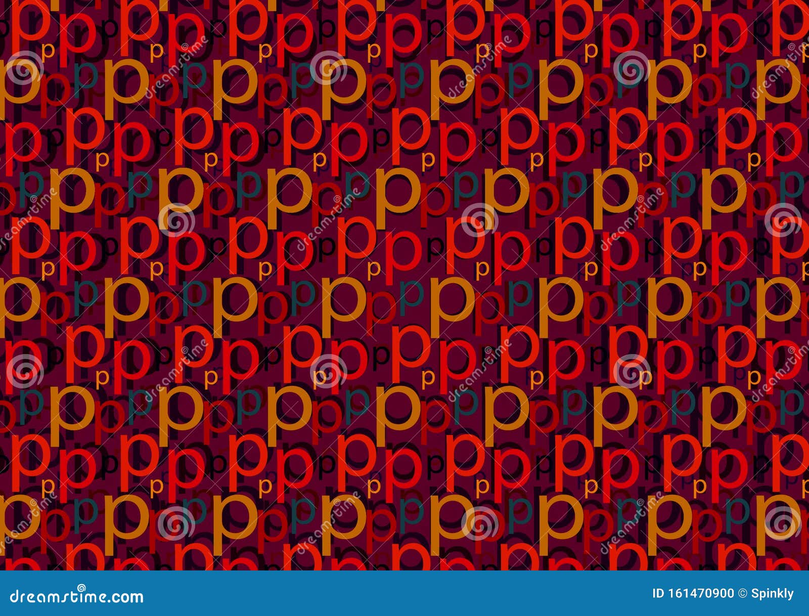Letter P Pattern in Different Colored Shades for Wallpaper Stock ...