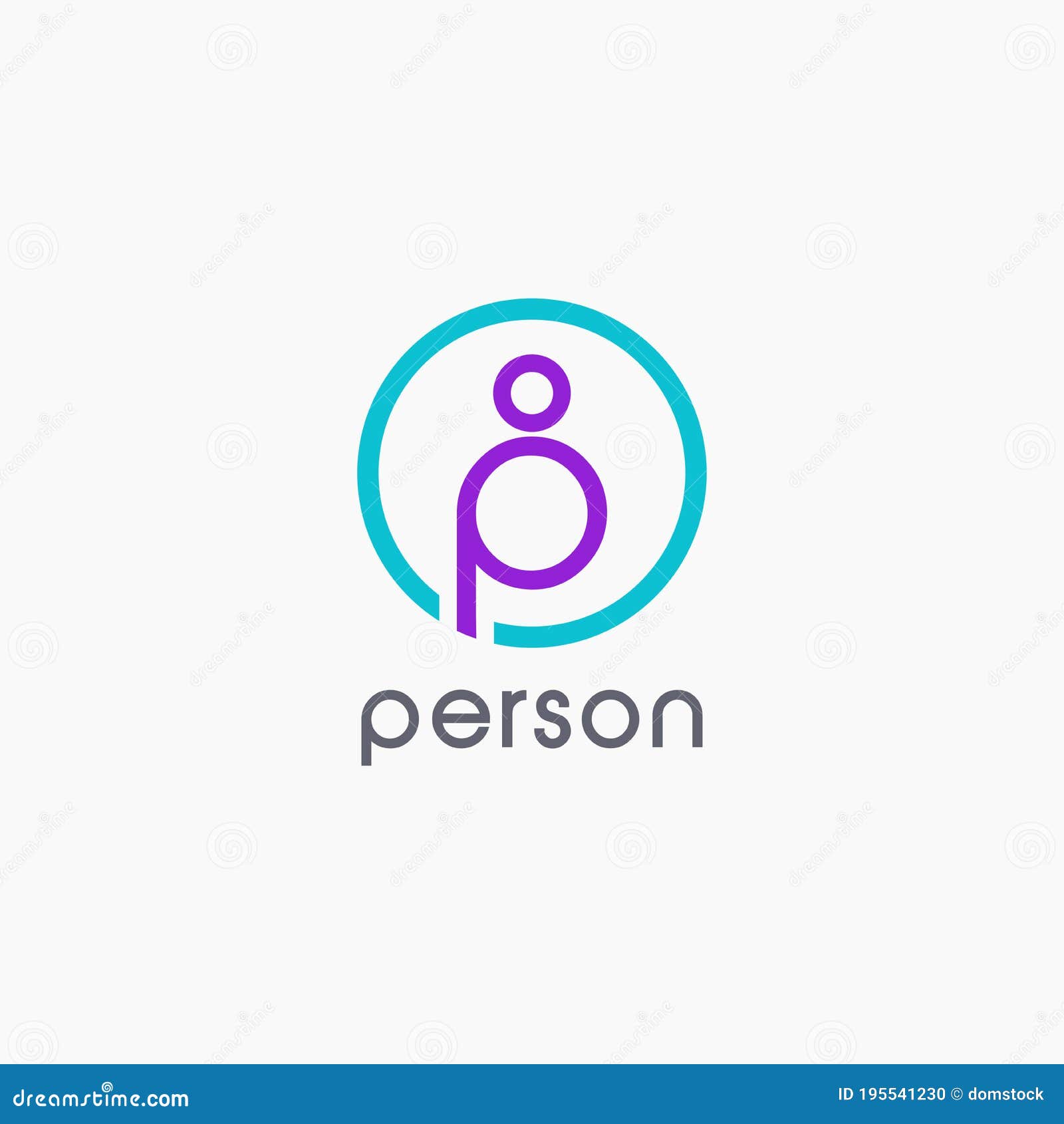 Person Logo Vector, Flat Logo Design.line Person Logo Vector, Flat Logo ...