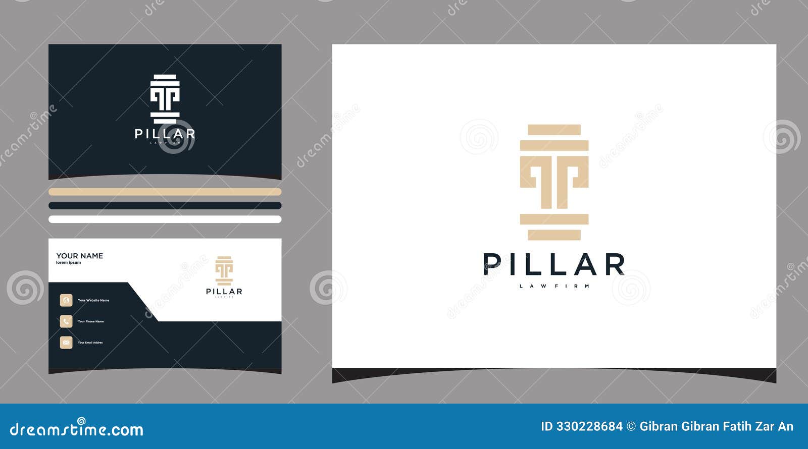 Letter BI And IB Pillar Logo, Suitable For Any Business With IB Or BI ...