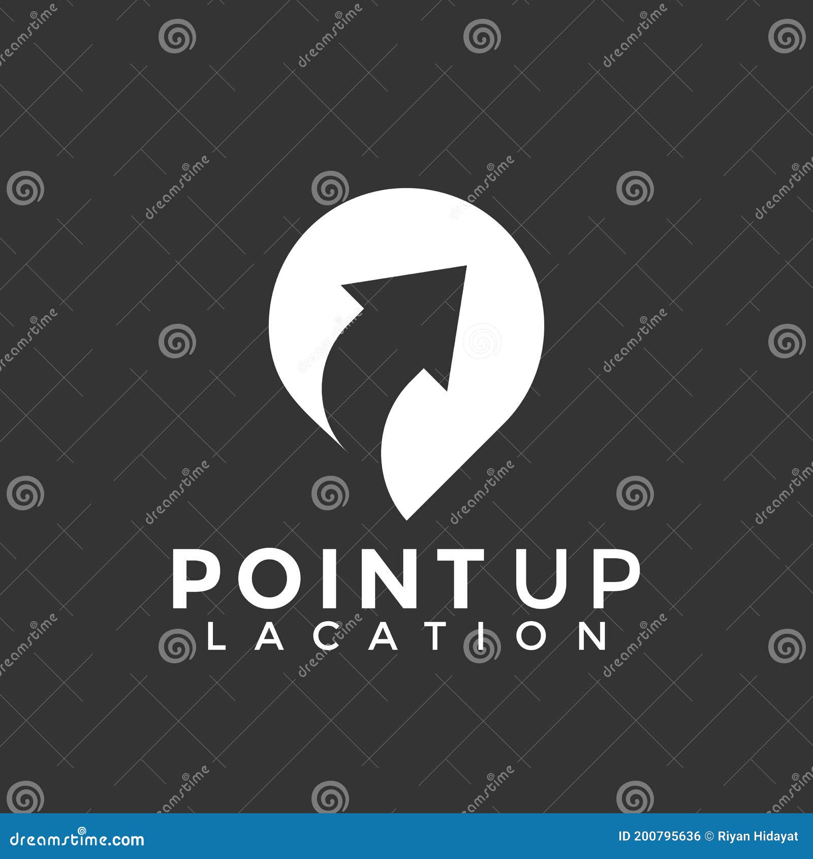 Letter P Pin Mark Arrow Location Logo Design Element Vector ...