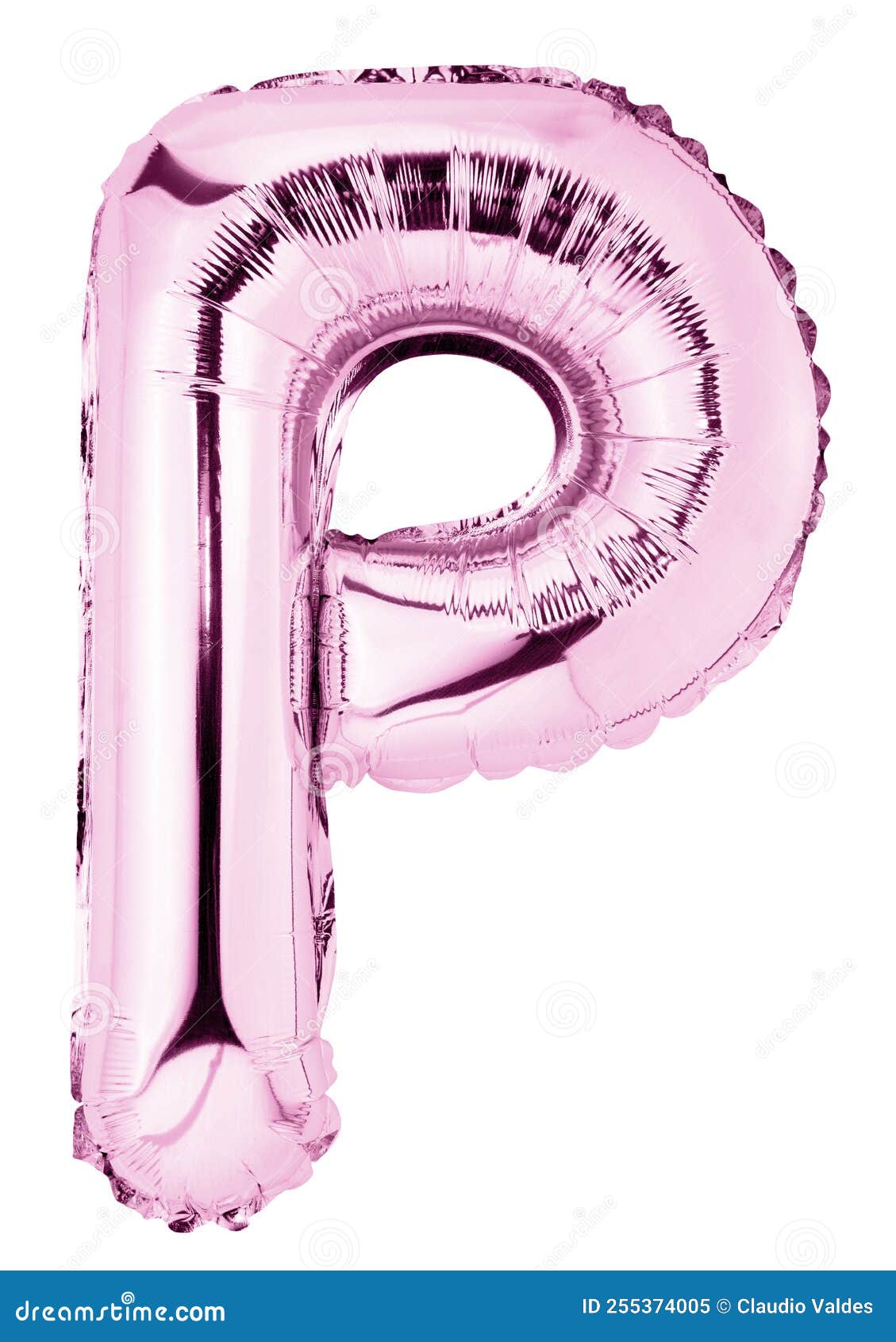 Letter P in Pink Mylar Balloon Isolated Stock Image - Image of ...