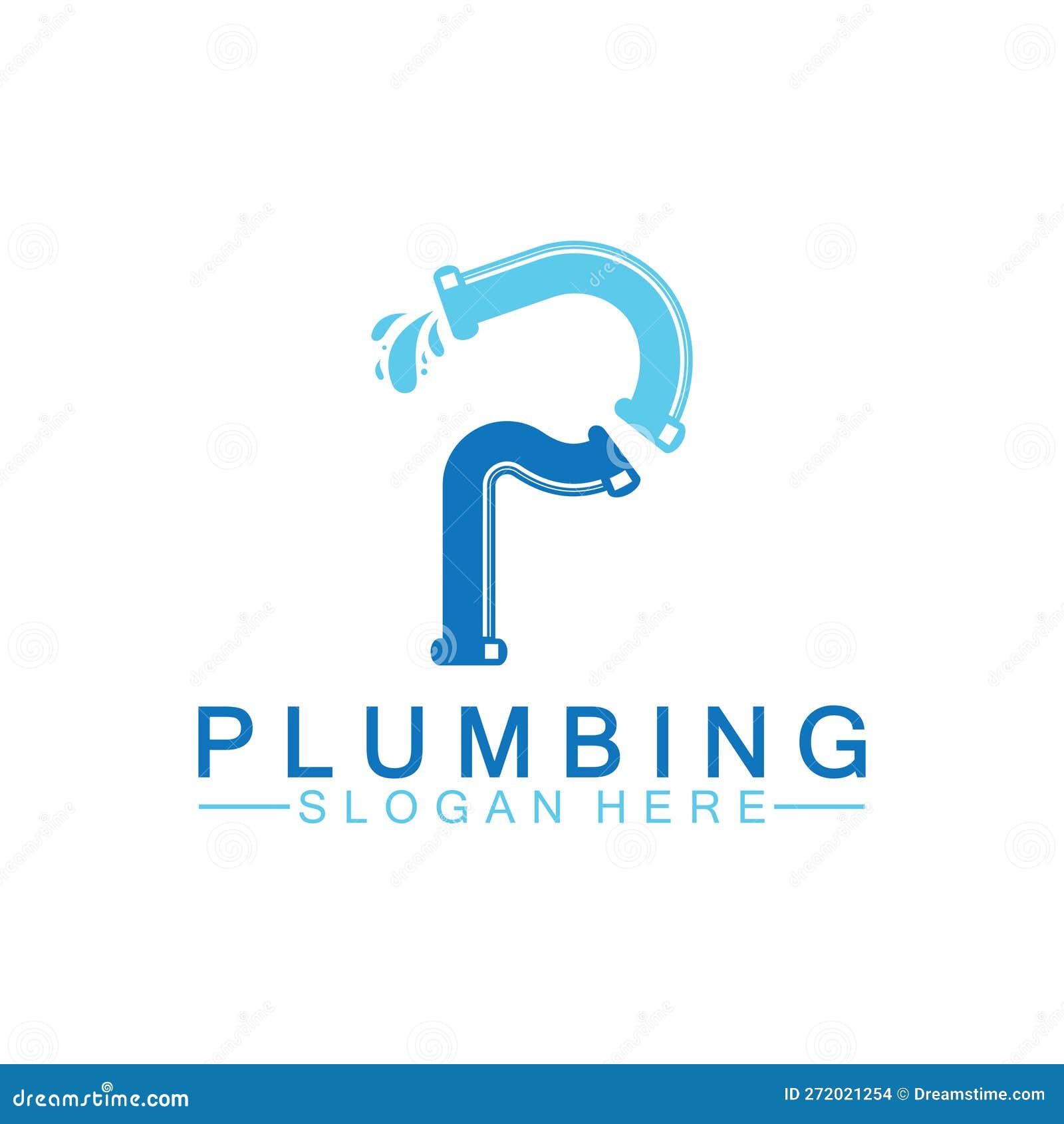 Letter P Plumbing Logo Icon Design Vector Stock Vector - Illustration ...