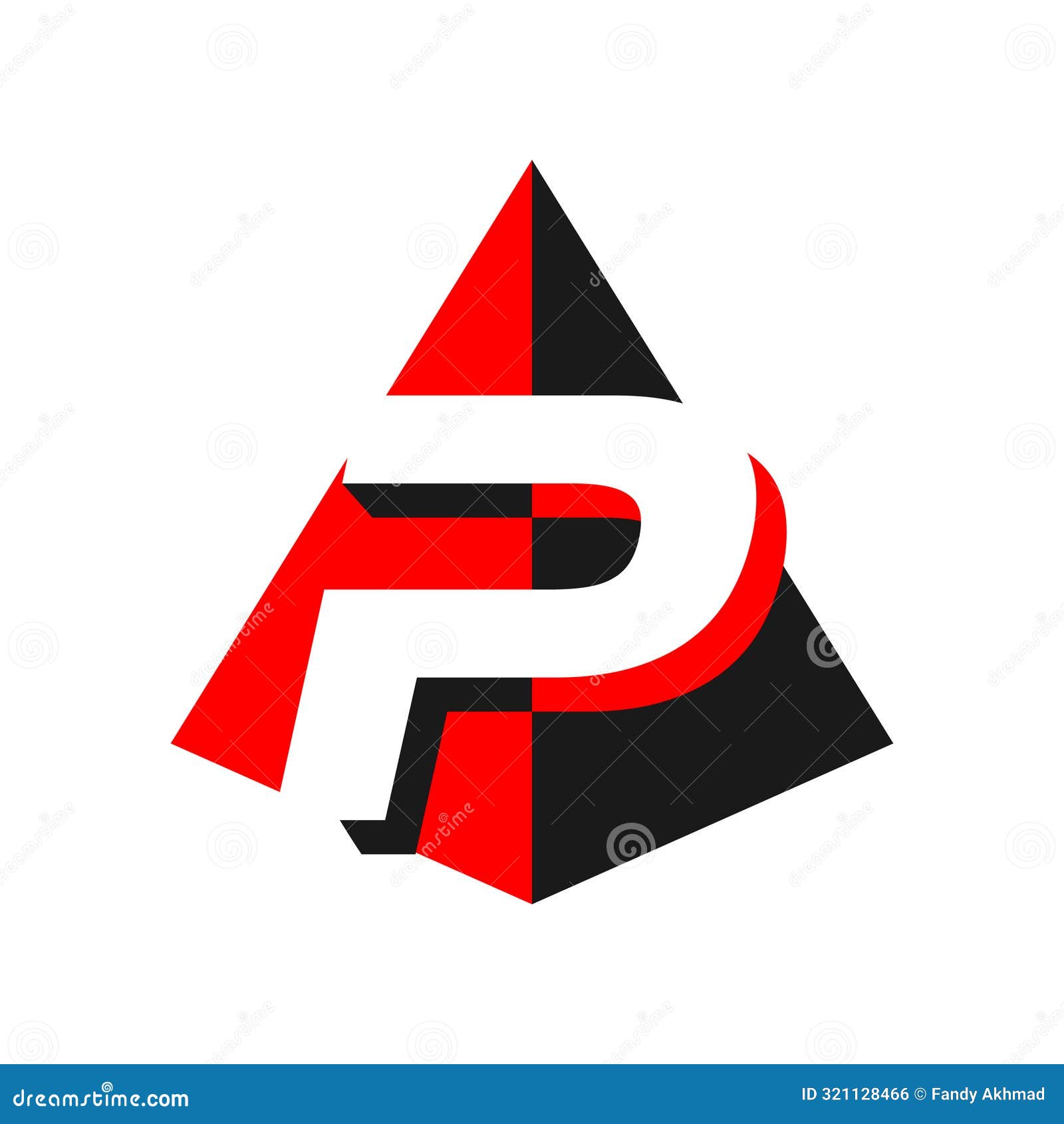 Letter P in Pyramid Logo Design: a Symbol of Strength and Ambition ...