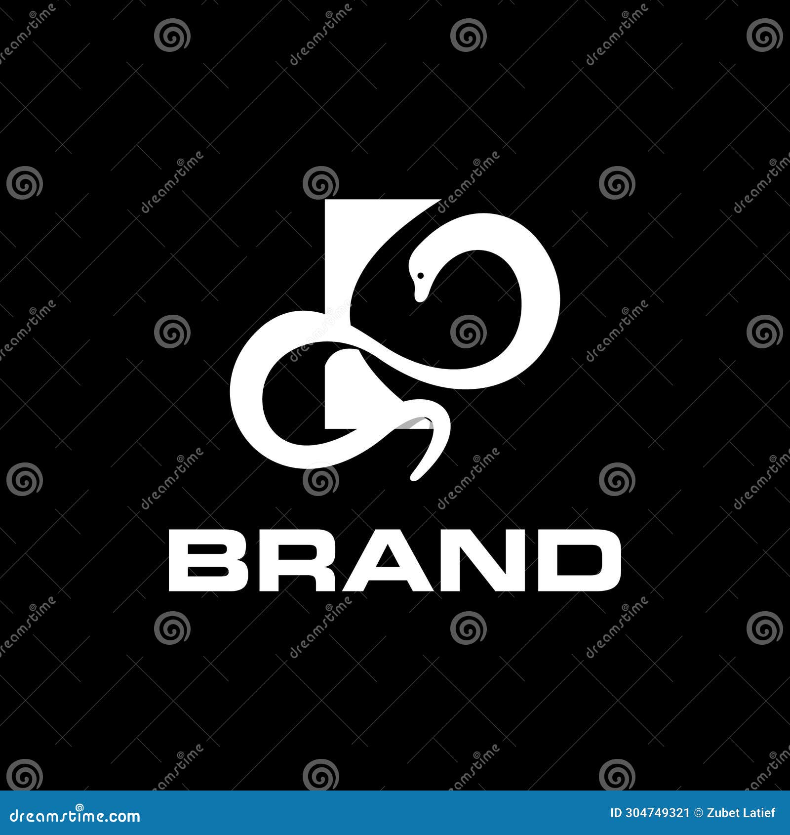 Letter P Snake Logo Icon Vector, Illustration Vector Design Template ...