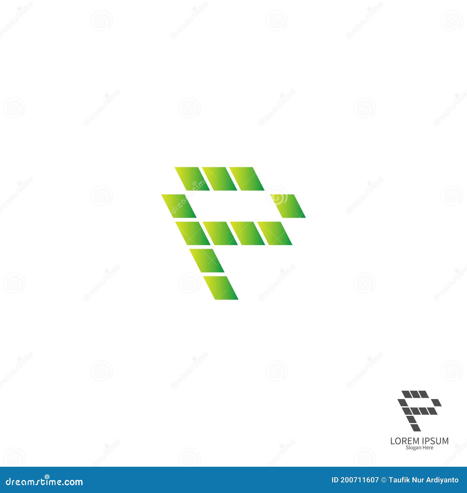 Letter P Square Logo Icon Concept Design Stock Vector - Illustration of ...