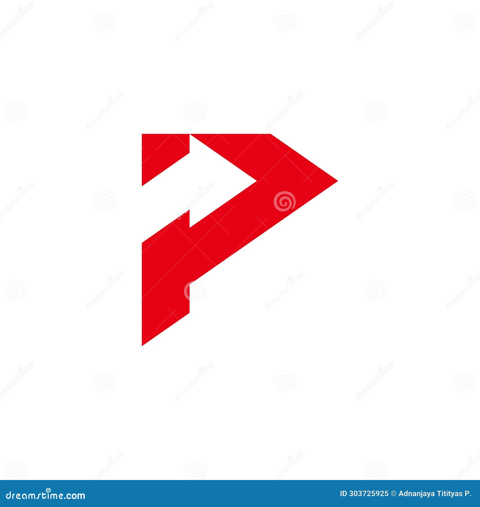 Letter P Triangle Arrow Up Logo Vector Stock Vector - Illustration of ...