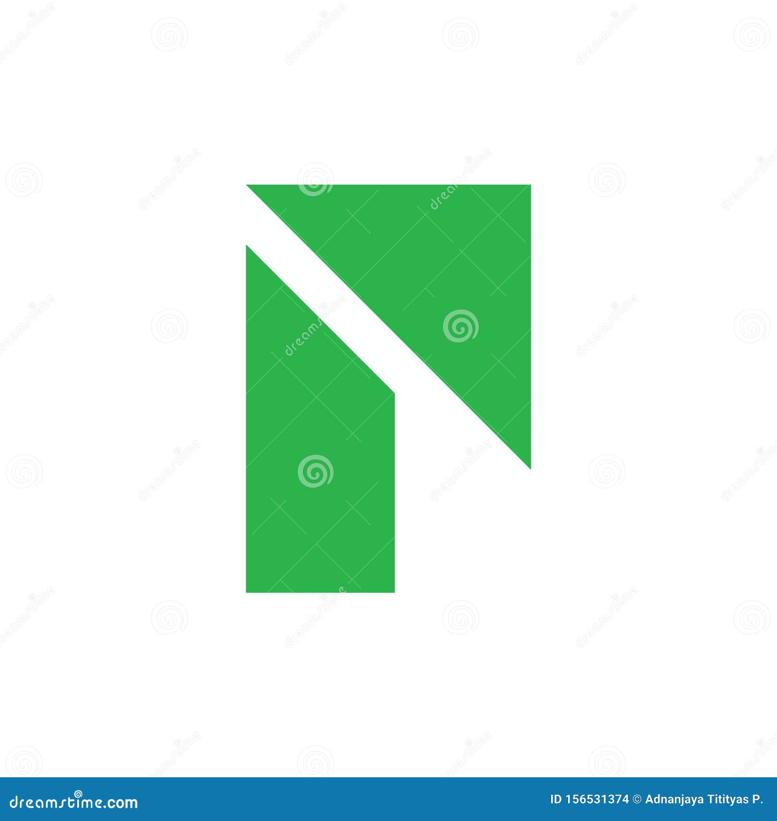 Letter P Triangle Geometric Simple Logo Vector Stock Vector ...