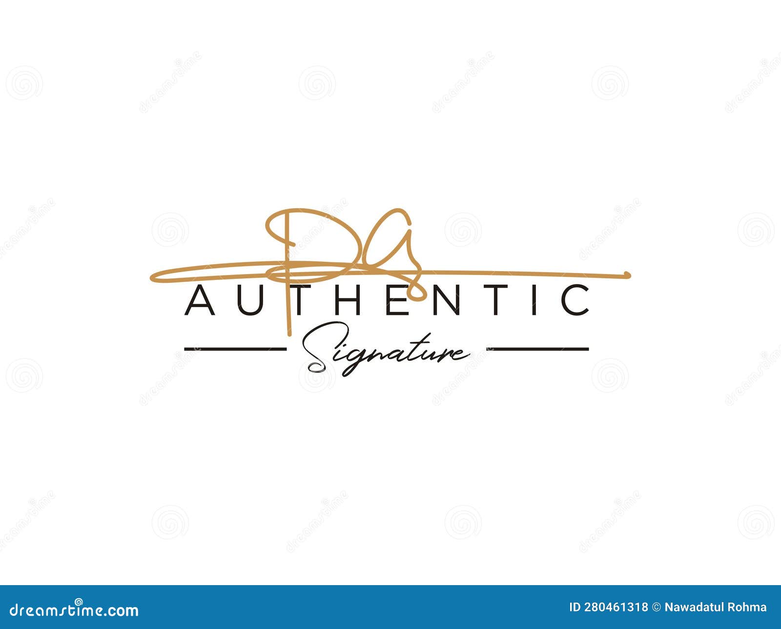 Letter PA Signature Logo Template Vector Stock Vector - Illustration of ...