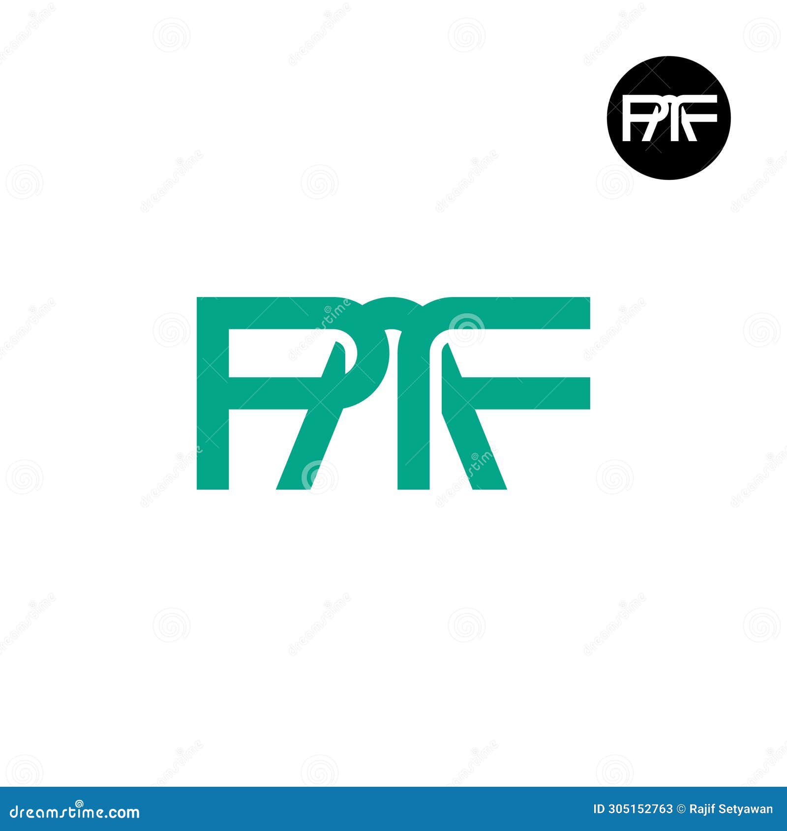 Letter PAF Monogram Logo Design Cartoon Vector | CartoonDealer.com ...