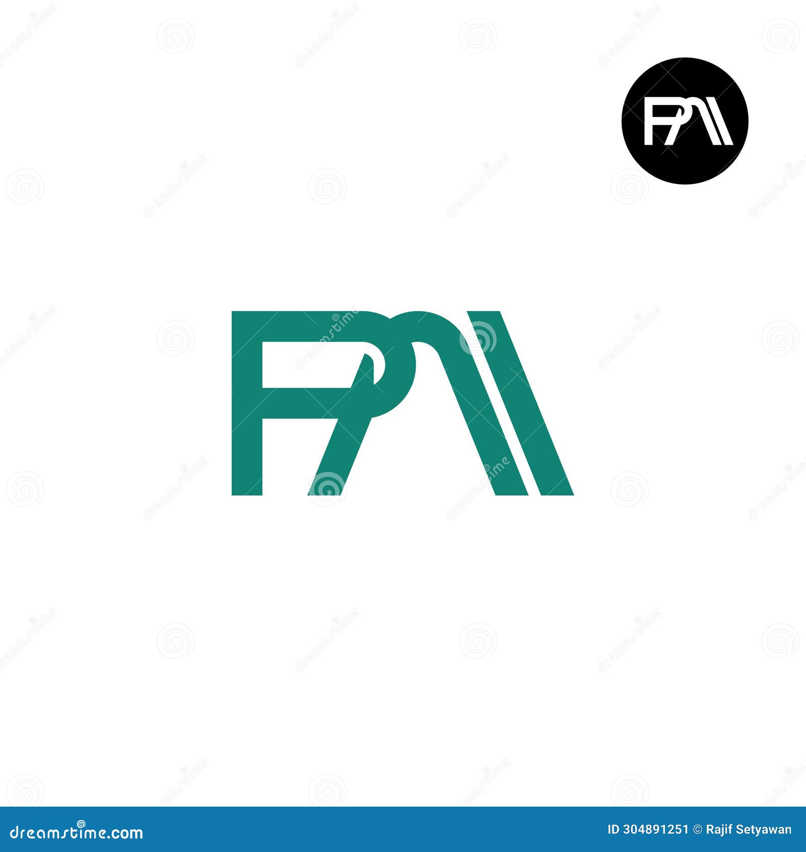Letter PAI Monogram Logo Design Cartoon Vector | CartoonDealer.com ...