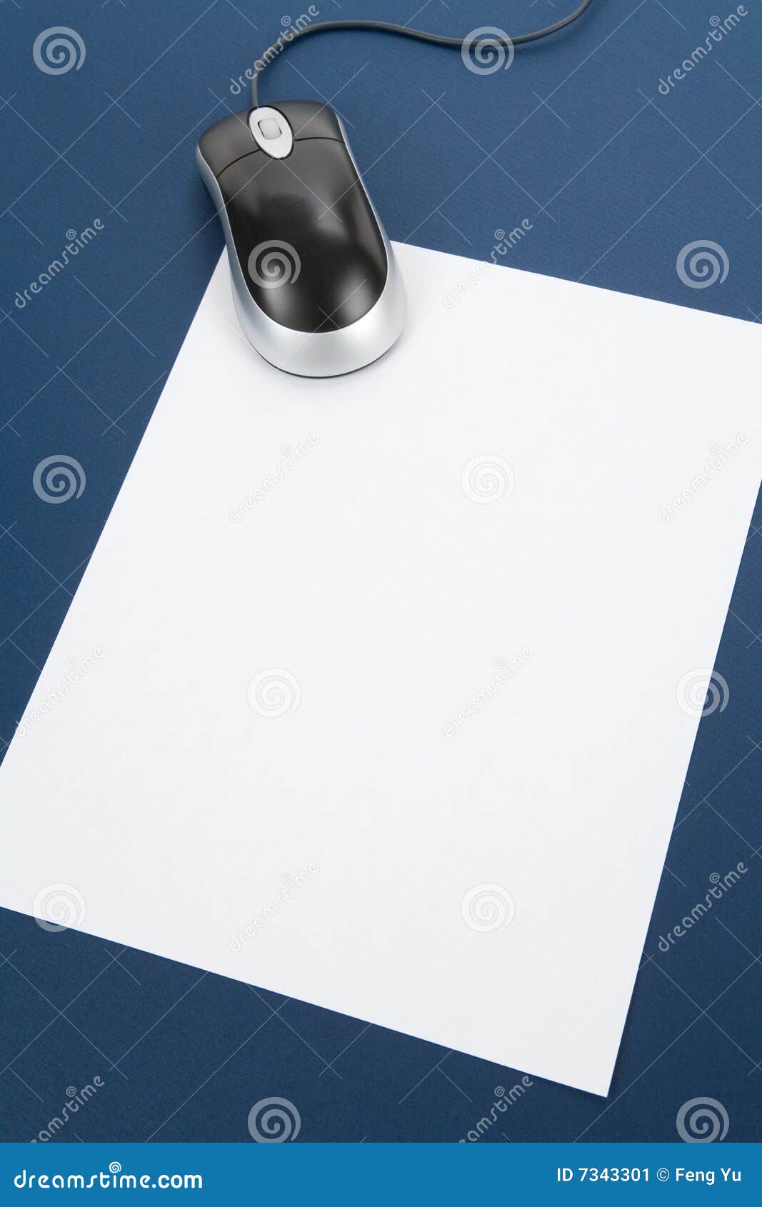 Letter Paper and Computer Mouse Stock Image - Image of blank, internet ...