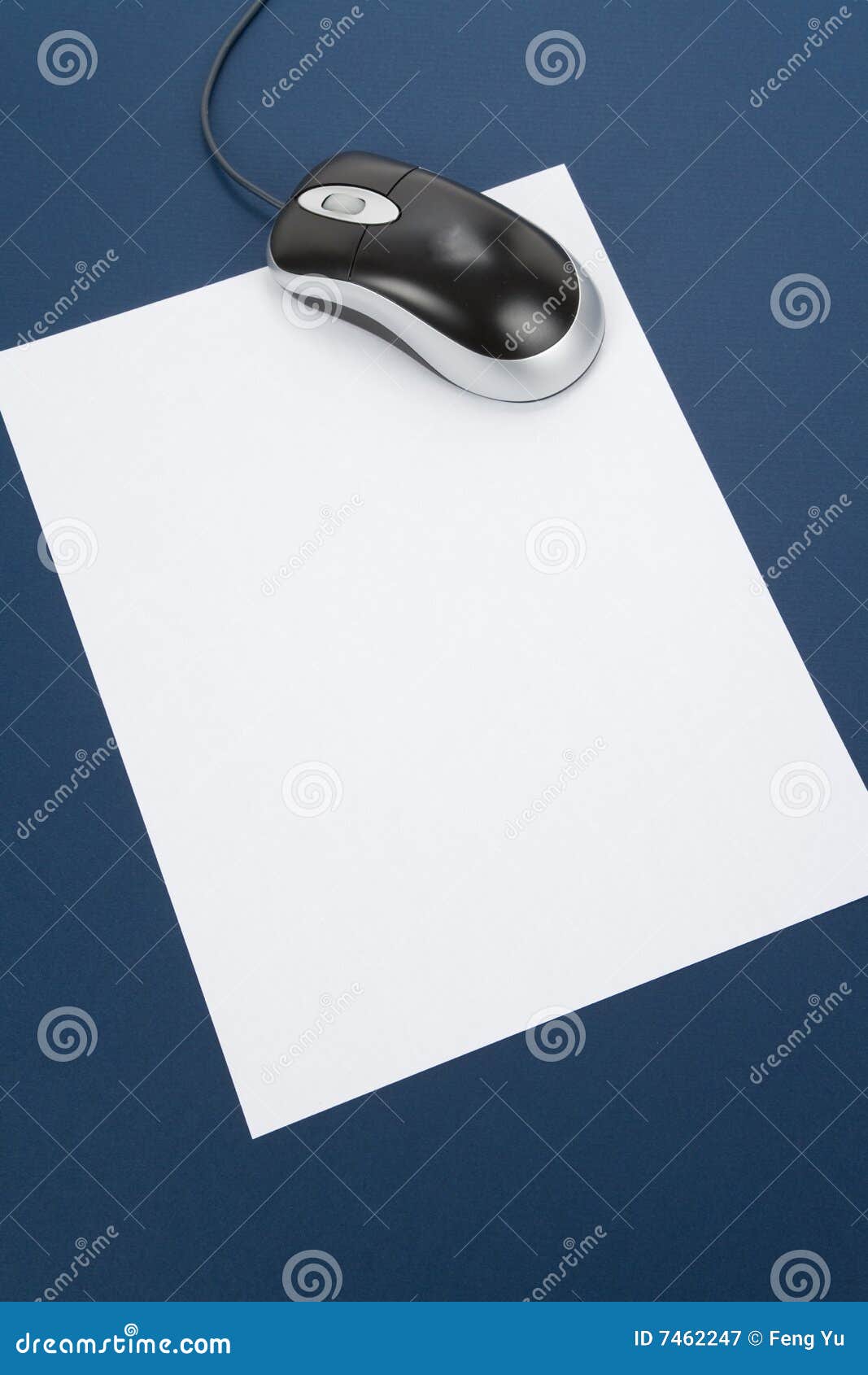 Letter Paper and Computer Mouse Stock Image - Image of communication ...