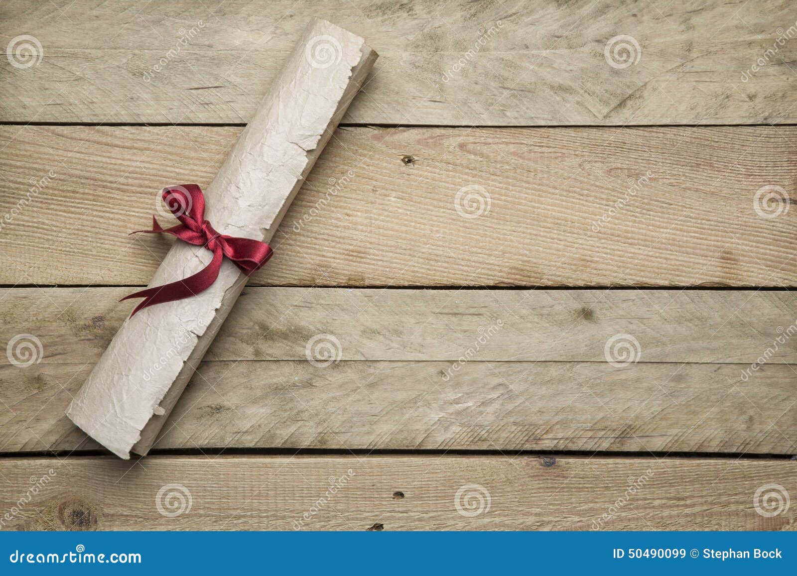 Letter Paper on Wooden Background Stock Image - Image of ribbon ...