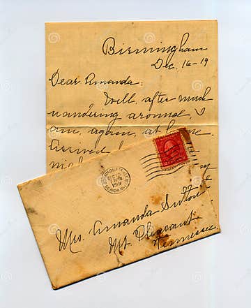 Letter from the Past stock photo. Image of postage, family - 26092