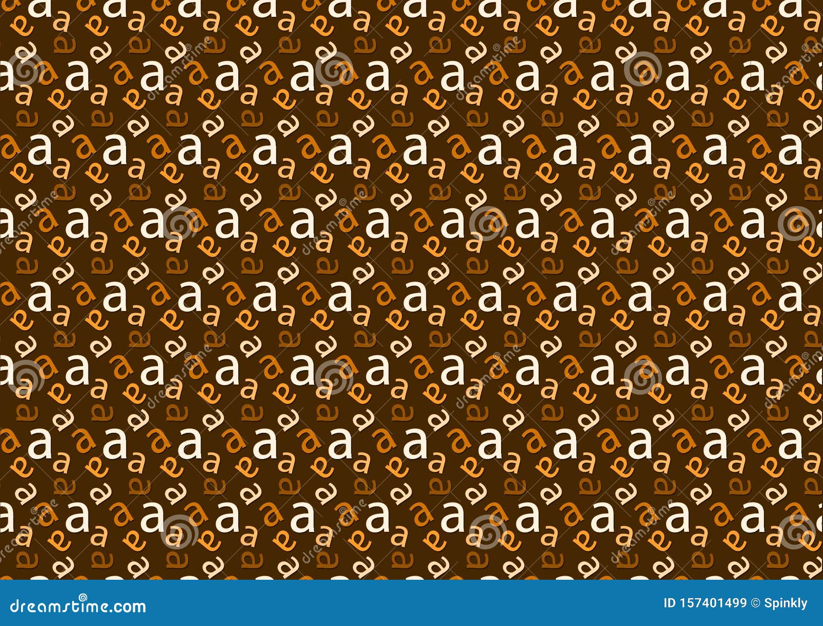 Letter a Pattern in Different Colored Shades Pattern Stock Illustration ...