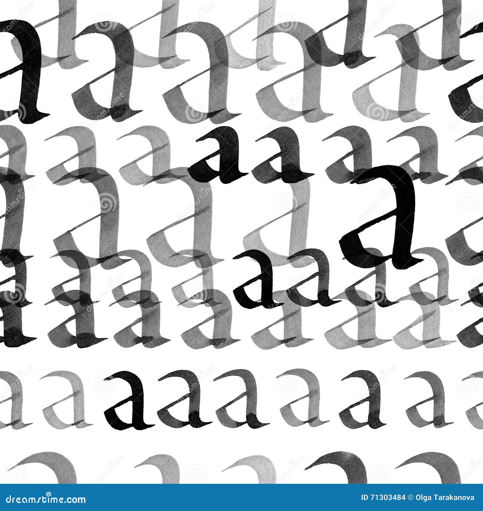 Letter a pattern stock illustration. Illustration of brushed - 71303484