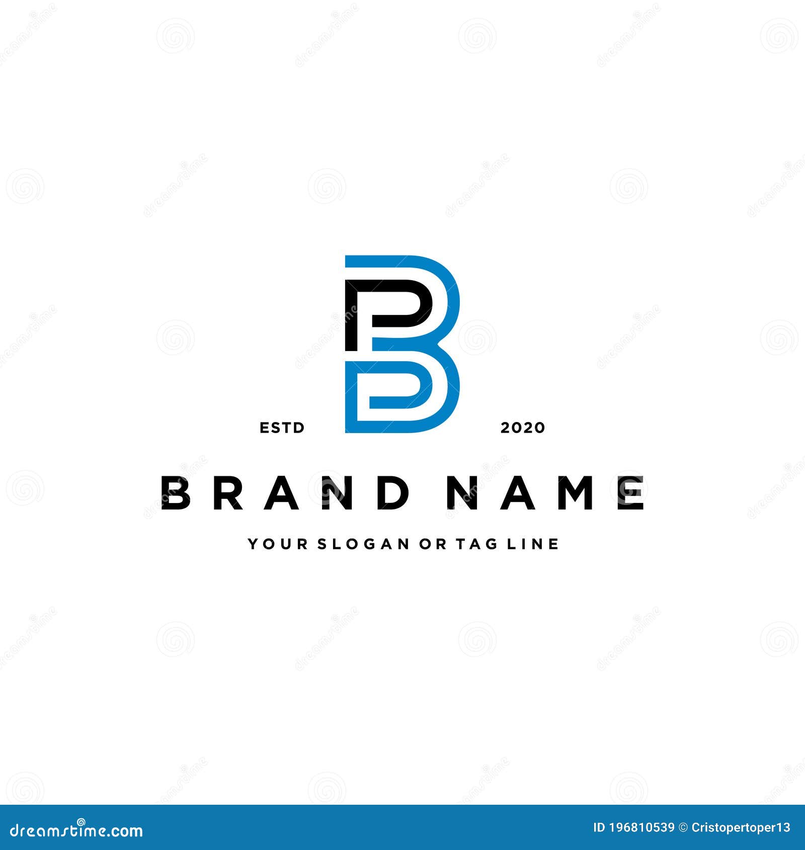 Letter PB Logo Design Vector Stock Vector - Illustration of elegant ...