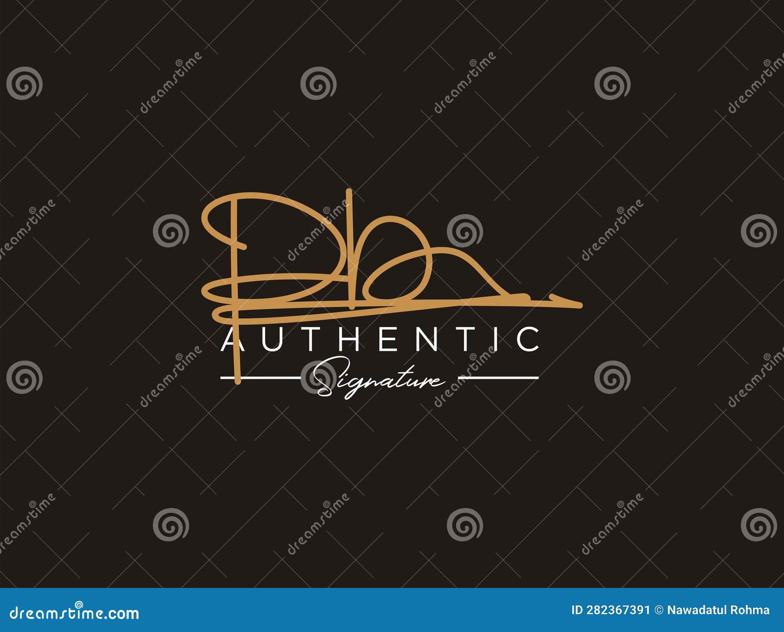 Letter PB Signature Logo Template Vector Stock Vector - Illustration of ...