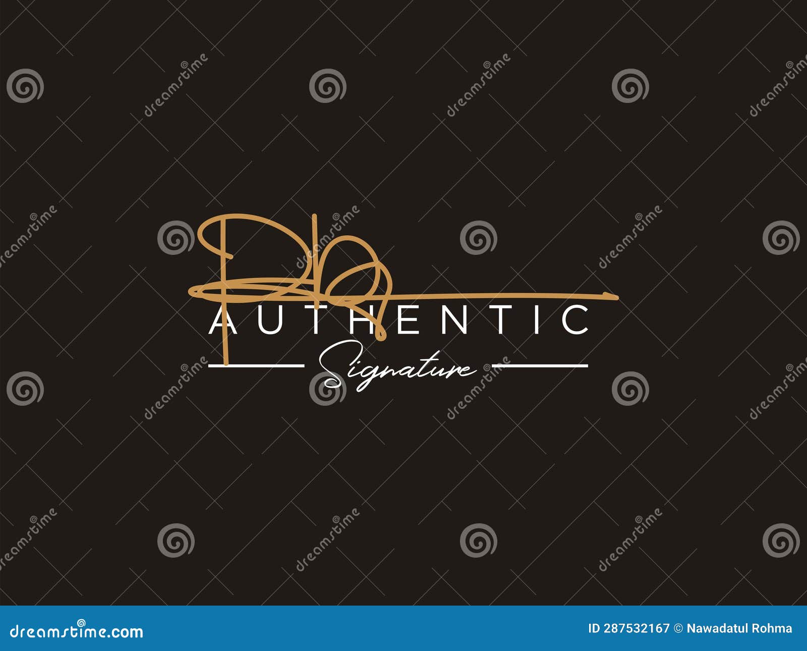 Letter PB Signature Logo Template Vector Stock Vector - Illustration of ...