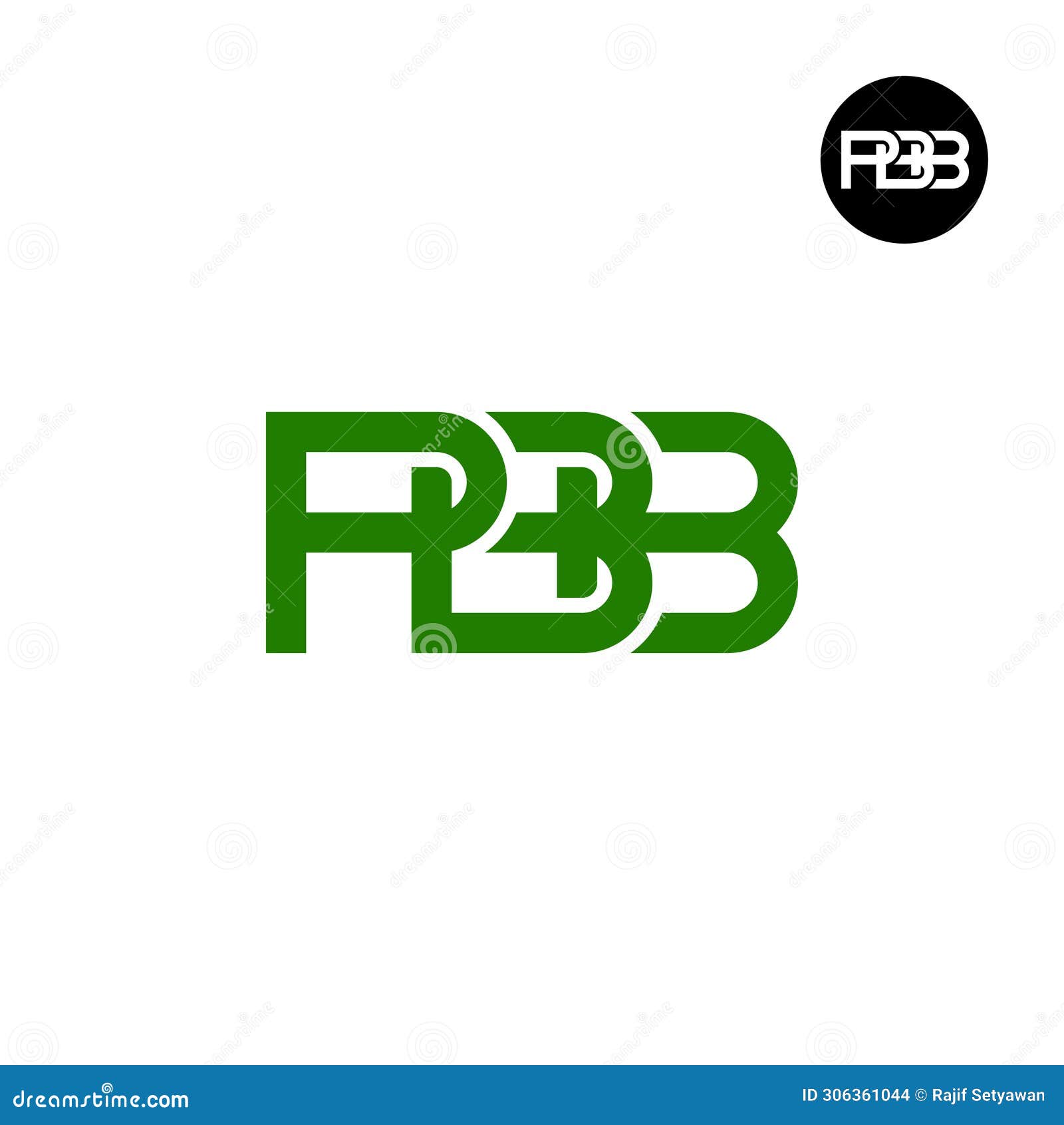 Letter PBB Monogram Logo Design Vector Illustration | CartoonDealer.com ...