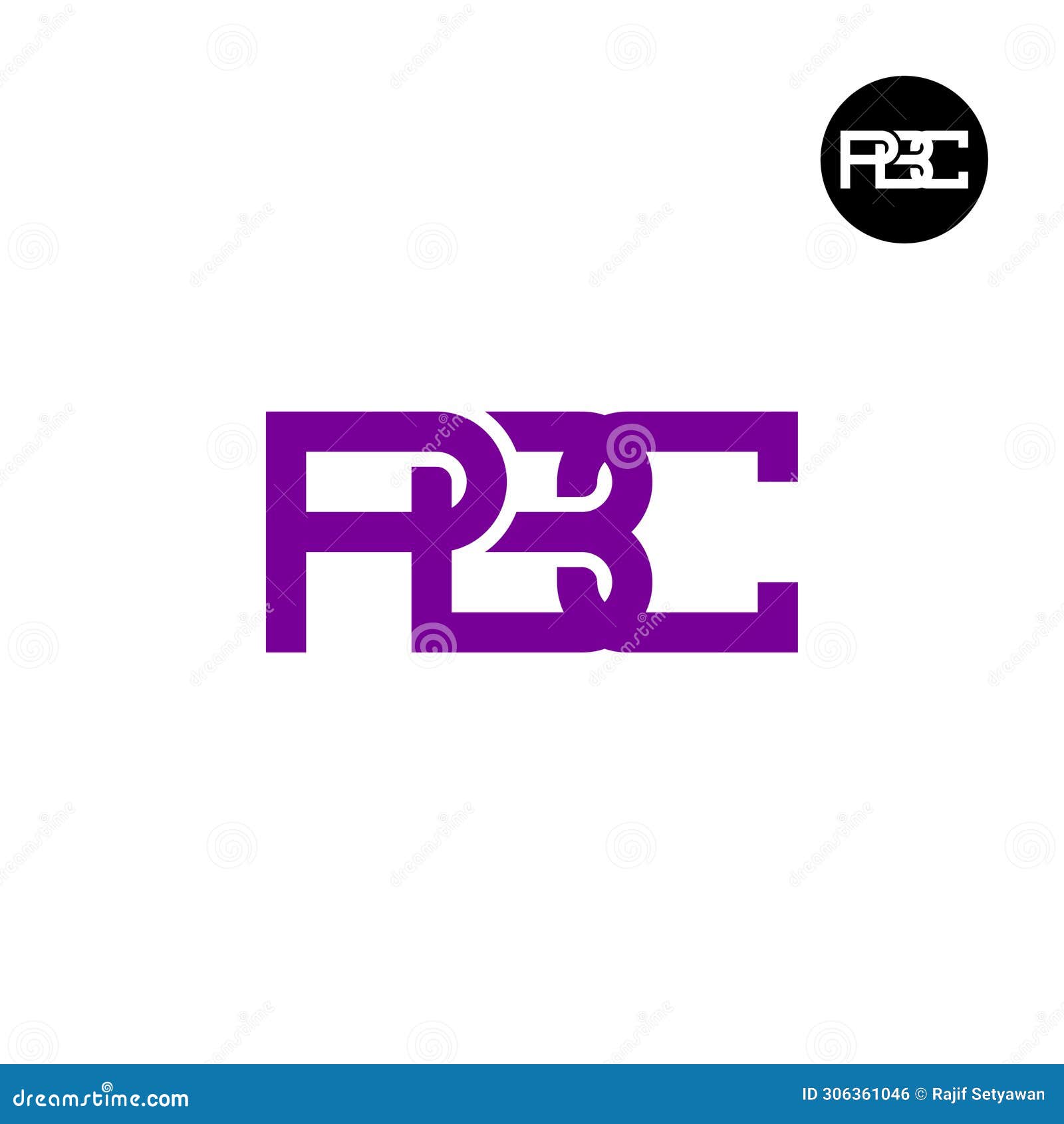 Letter PBC Monogram Logo Design Stock Vector - Illustration of brand ...