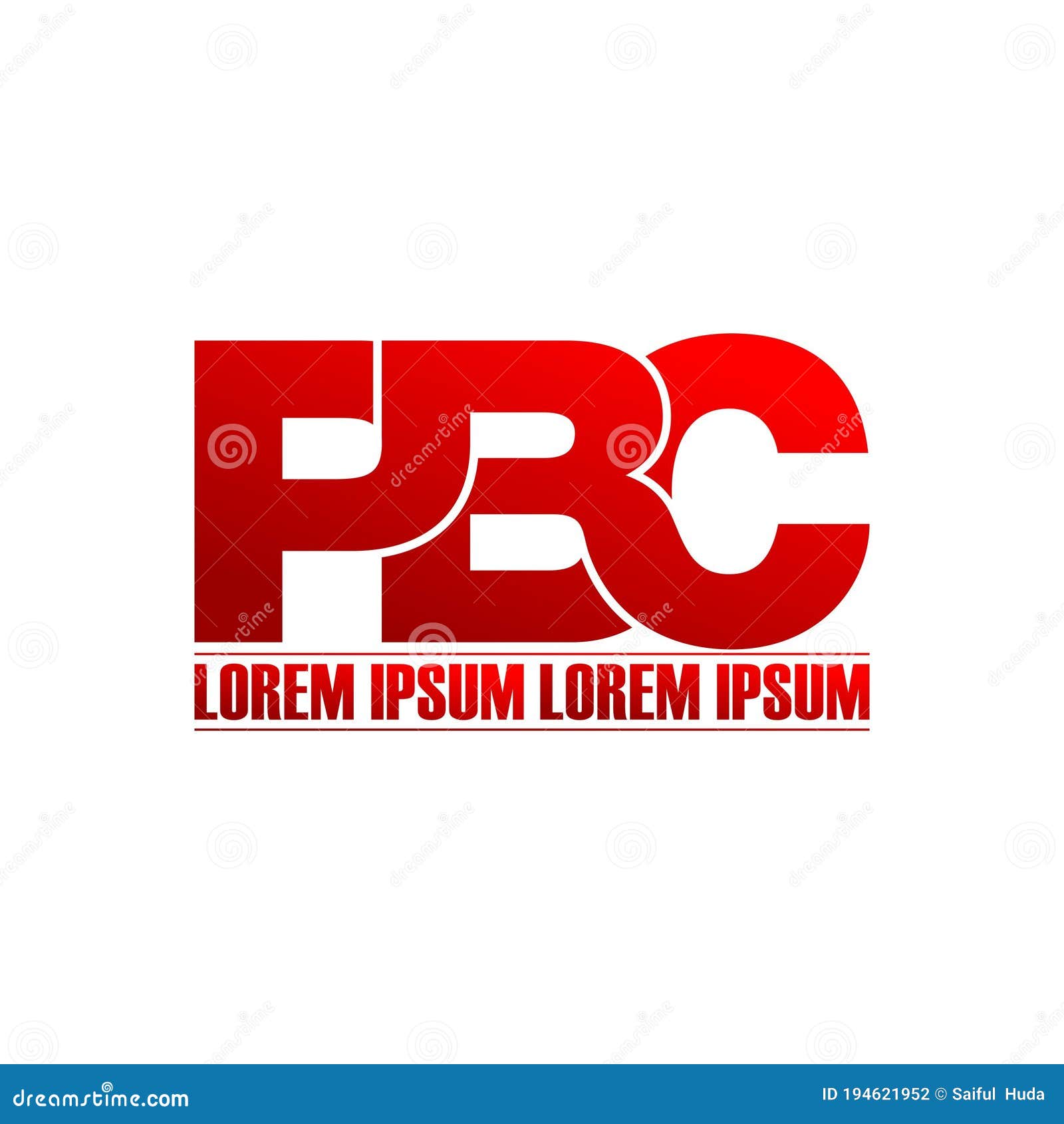 Letter PBC Simple Monogram Logo Icon Design. Stock Vector ...