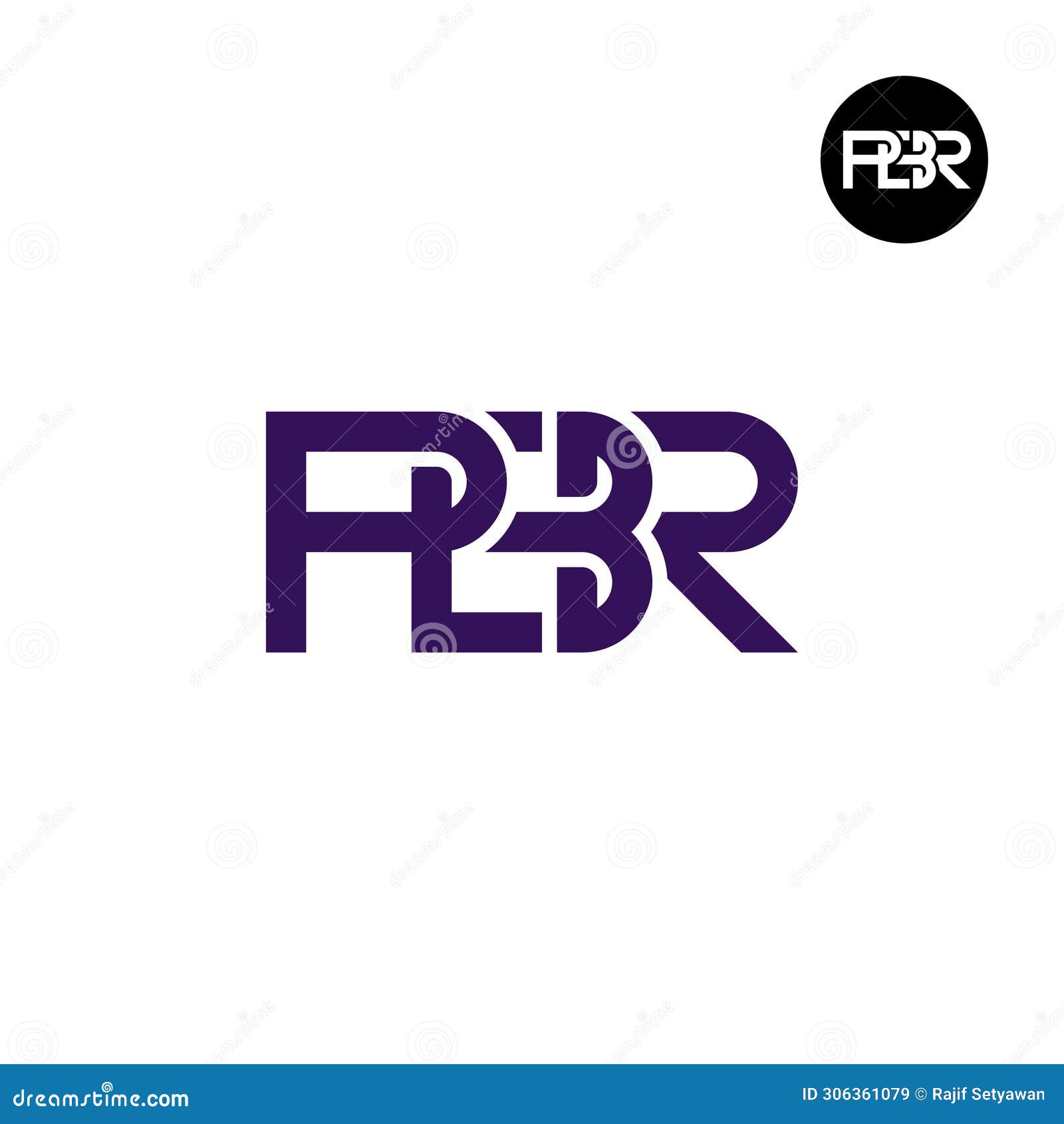 Letter PBR Monogram Logo Design Stock Vector - Illustration of logos ...